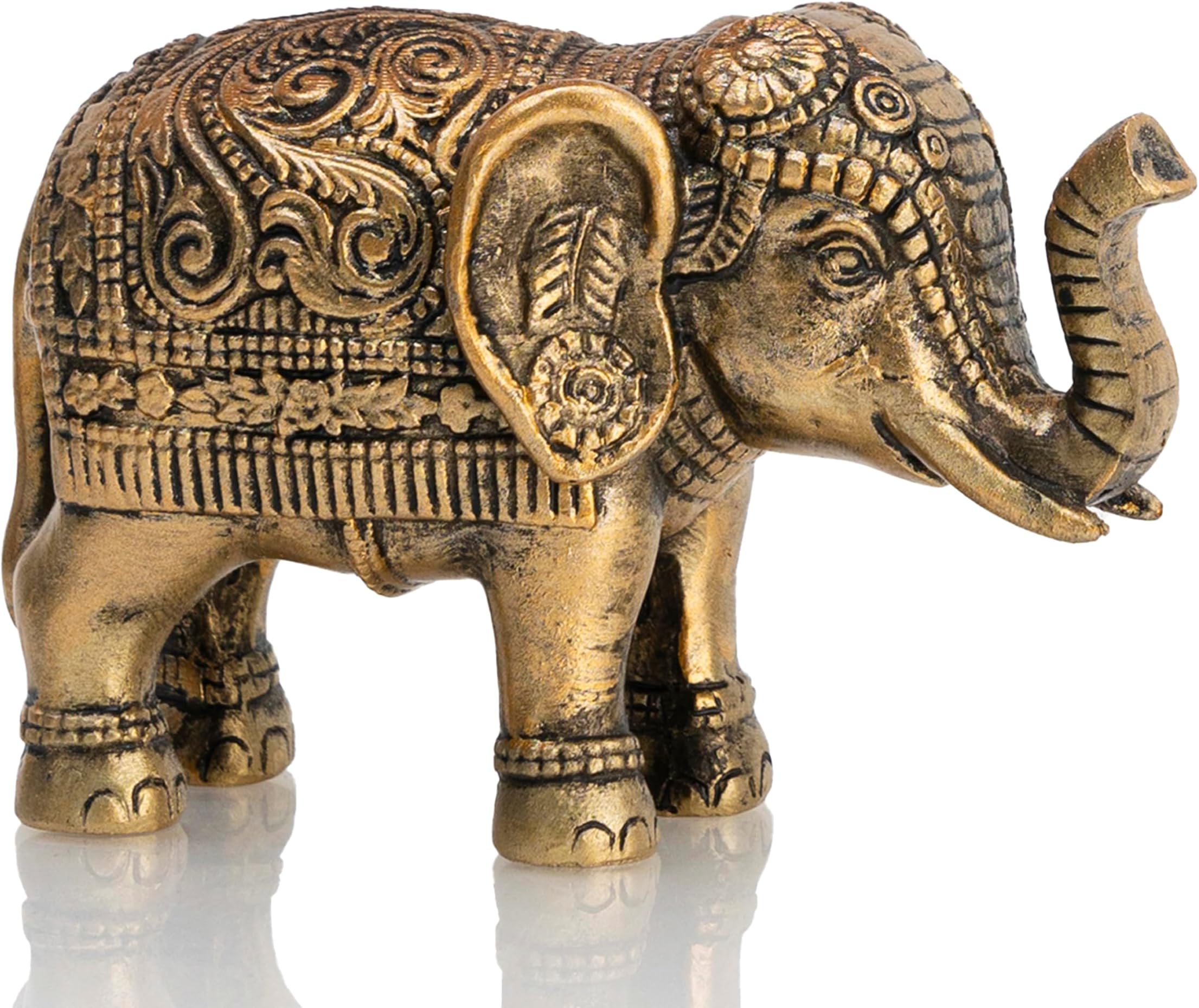 Amazon.com: Betterdecor Feng Shui Trunk Up Lucky Elephant Statue ...