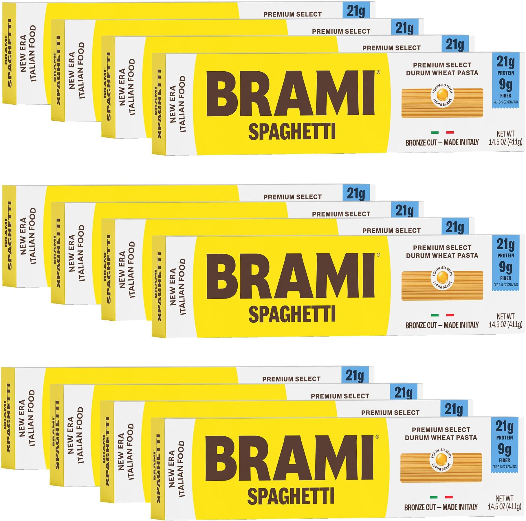 Amazon.com : Brami Italian Protein Pasta, Spaghetti | Low Carb | High ...