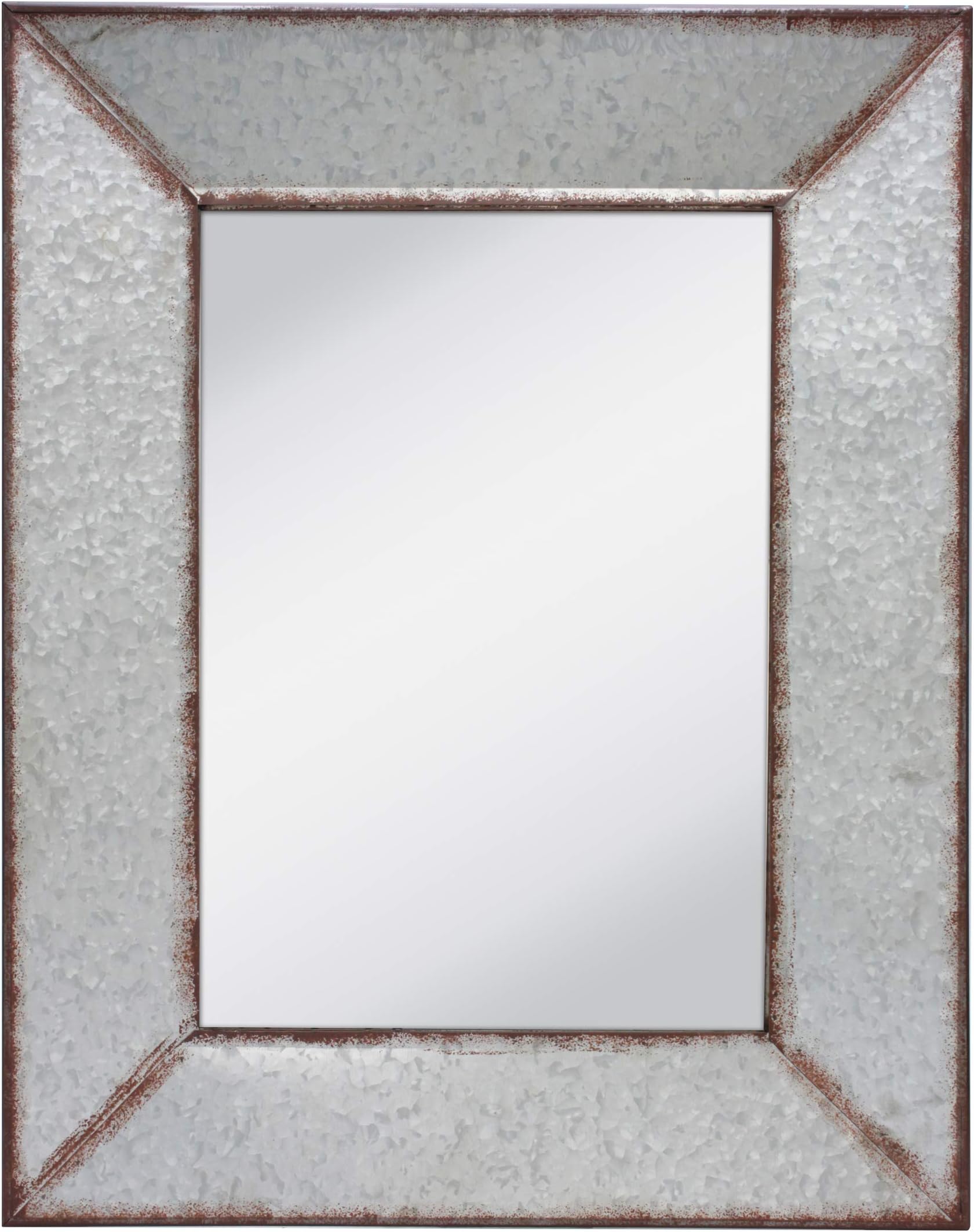 Amazon.com: Special T Imports Rustic Galvanized Metal Tub Frame Wall ...