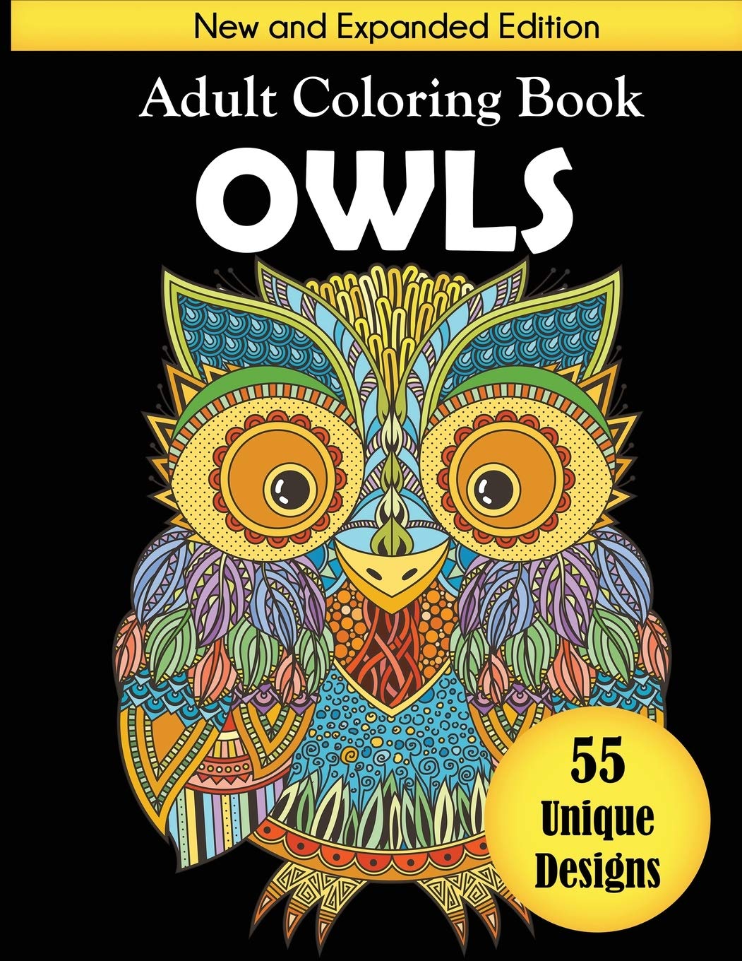 Amazon.com: Owls Adult Coloring Book: New and Expanded Edition with 55 ...