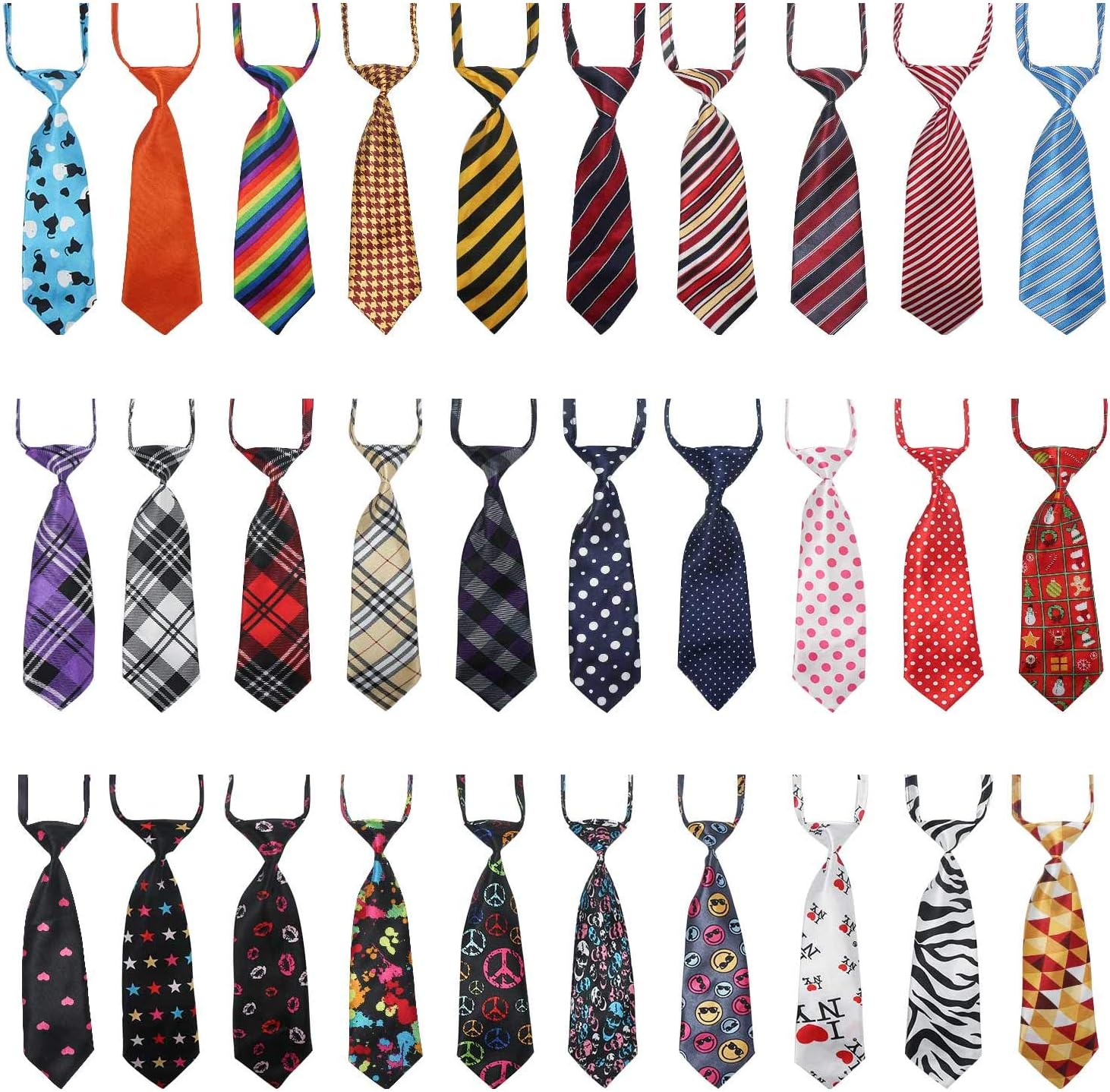 Amazon.com : Segarty Dog Ties 30 PCS Dog Neckties, Adjustable Neck Ties ...
