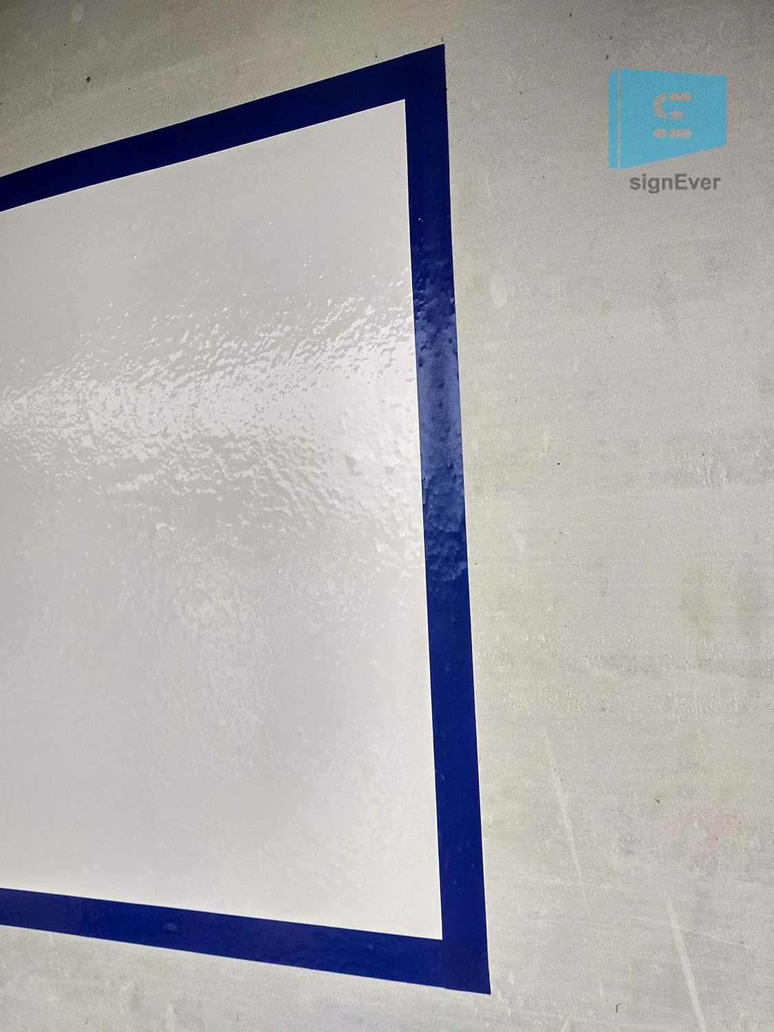 SIGN EVER White Board Sticker with Side Border Large for Wall School ...