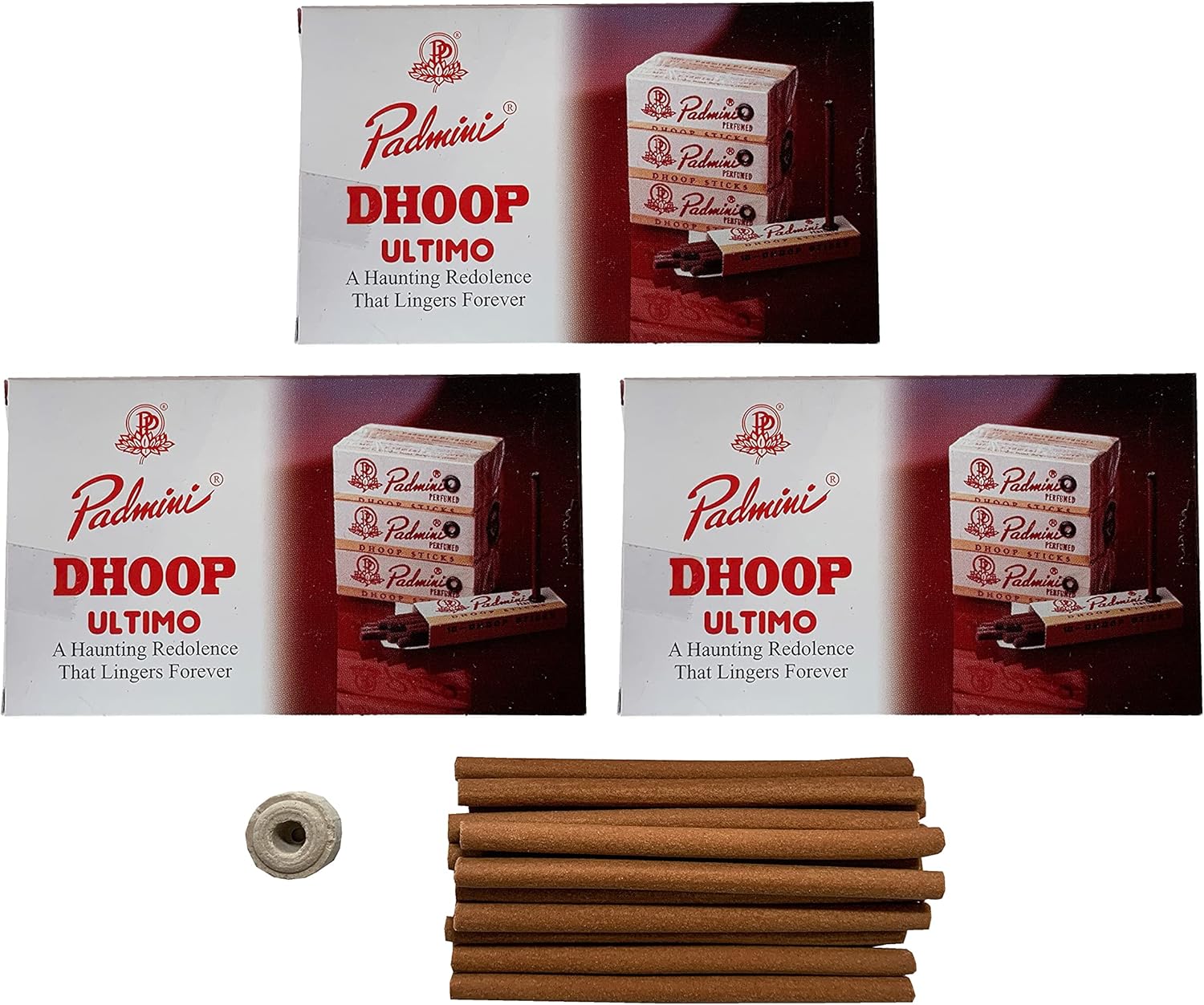 Amazon.com: Padmini Incense Classic Dhoop Sticks (3 Pack - 45 Sticks ...