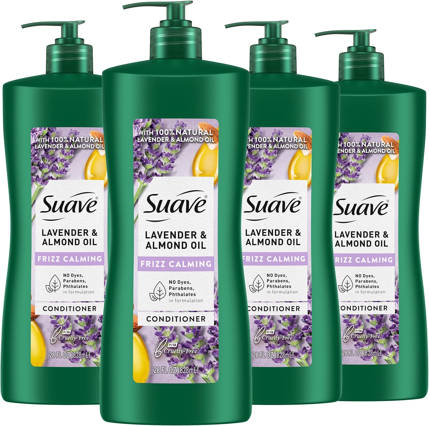 Amazon.com : Suave Natural Lavender & Almond Oil Conditioner, Anti ...