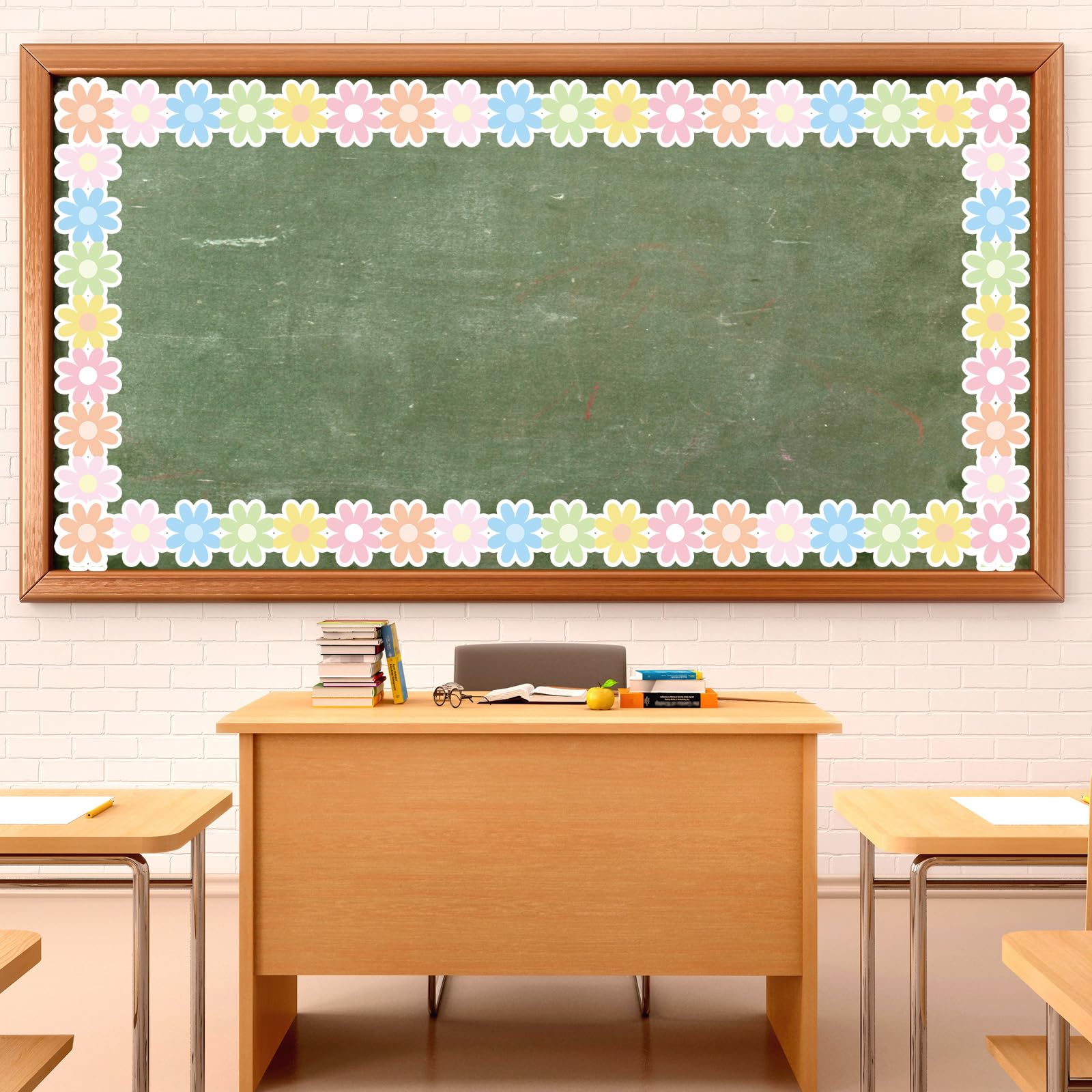 Snapklik.com : Daisy Flower Bulletin Board Border Decoration 32.8Ft ...