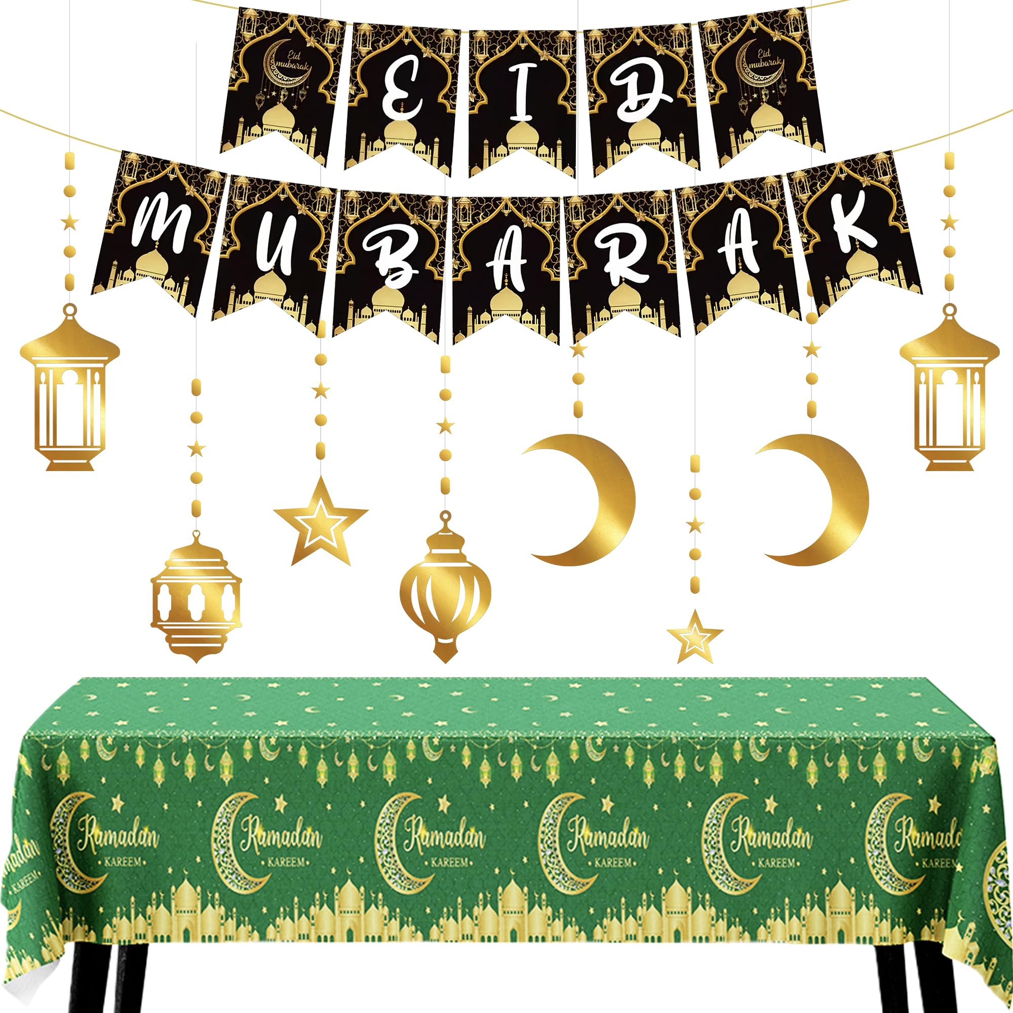 Amazon.com: KatchOn, Green Ramadan Table Cover - 108x54 Inch, Pack of 3 ...