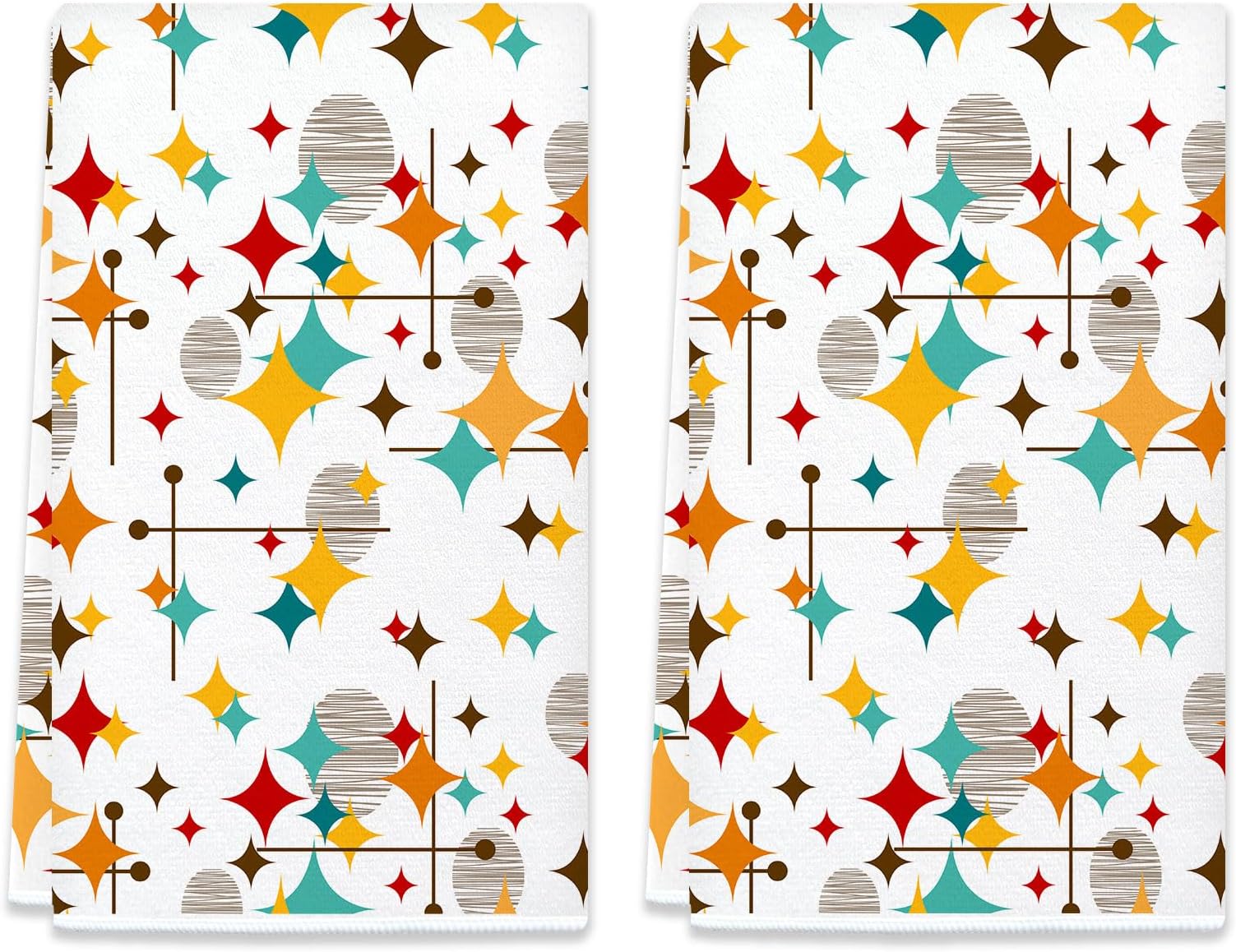 Amazon.com: Lebsitey Mid Century Modern Kitchen Towels, 2 Pcs Diamond ...