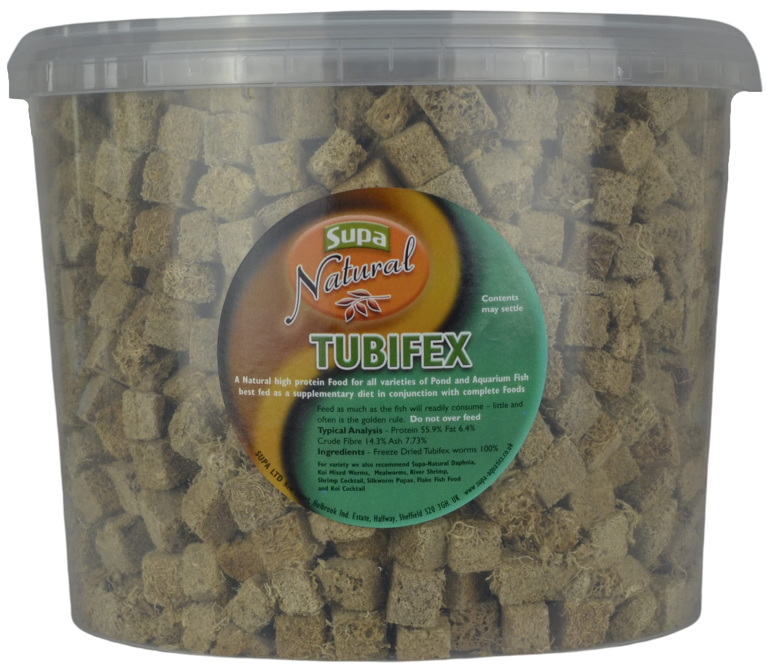 Supa Natural Tubifex 3 Litre Bucket Highly Nutritious Protein Rich ...