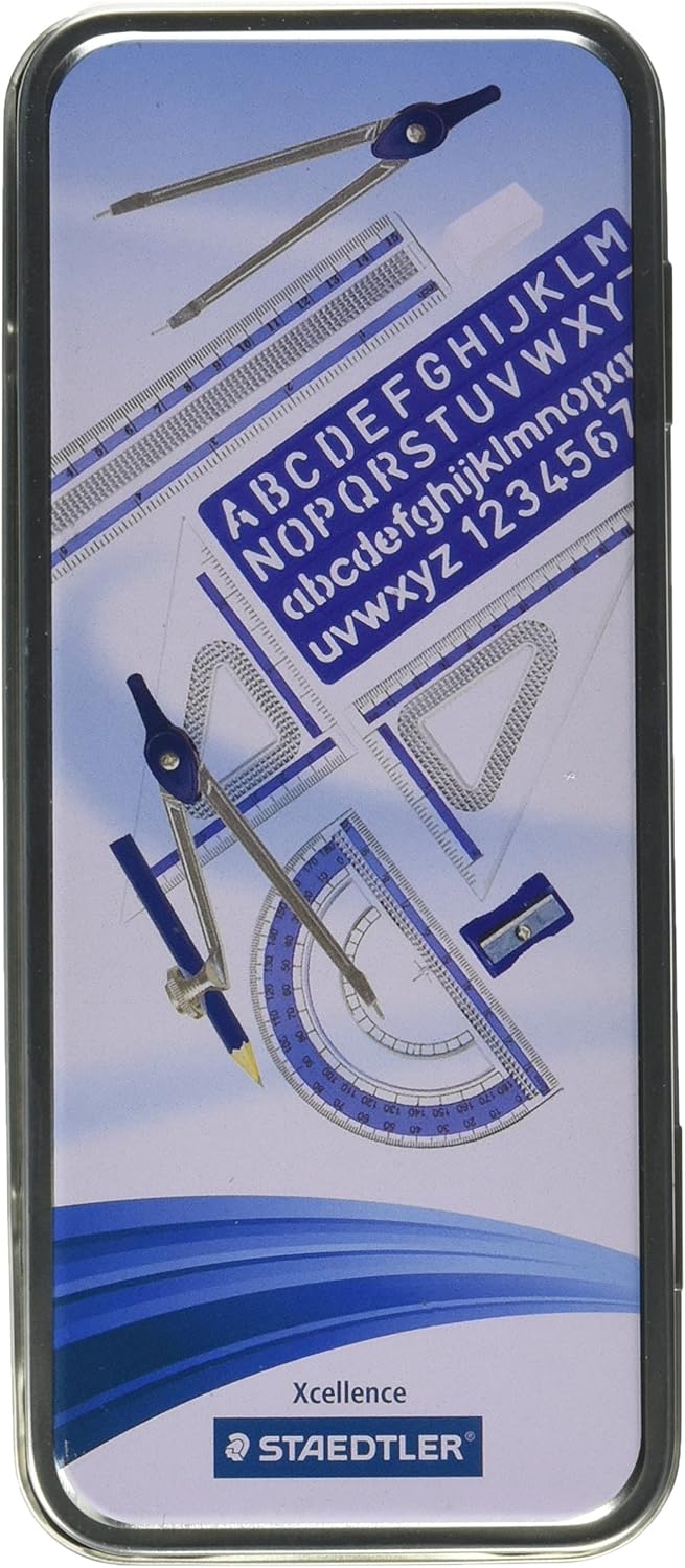 Amazon.com: Staedtler STD55710BN Xcellence Math Set, 10 Piece : Office ...