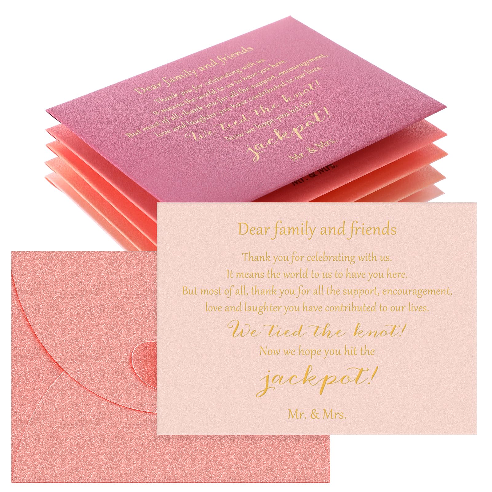 Amazon.com : Sayglossy 100 Pack Lottery Ticket Holders Pink Invitation ...