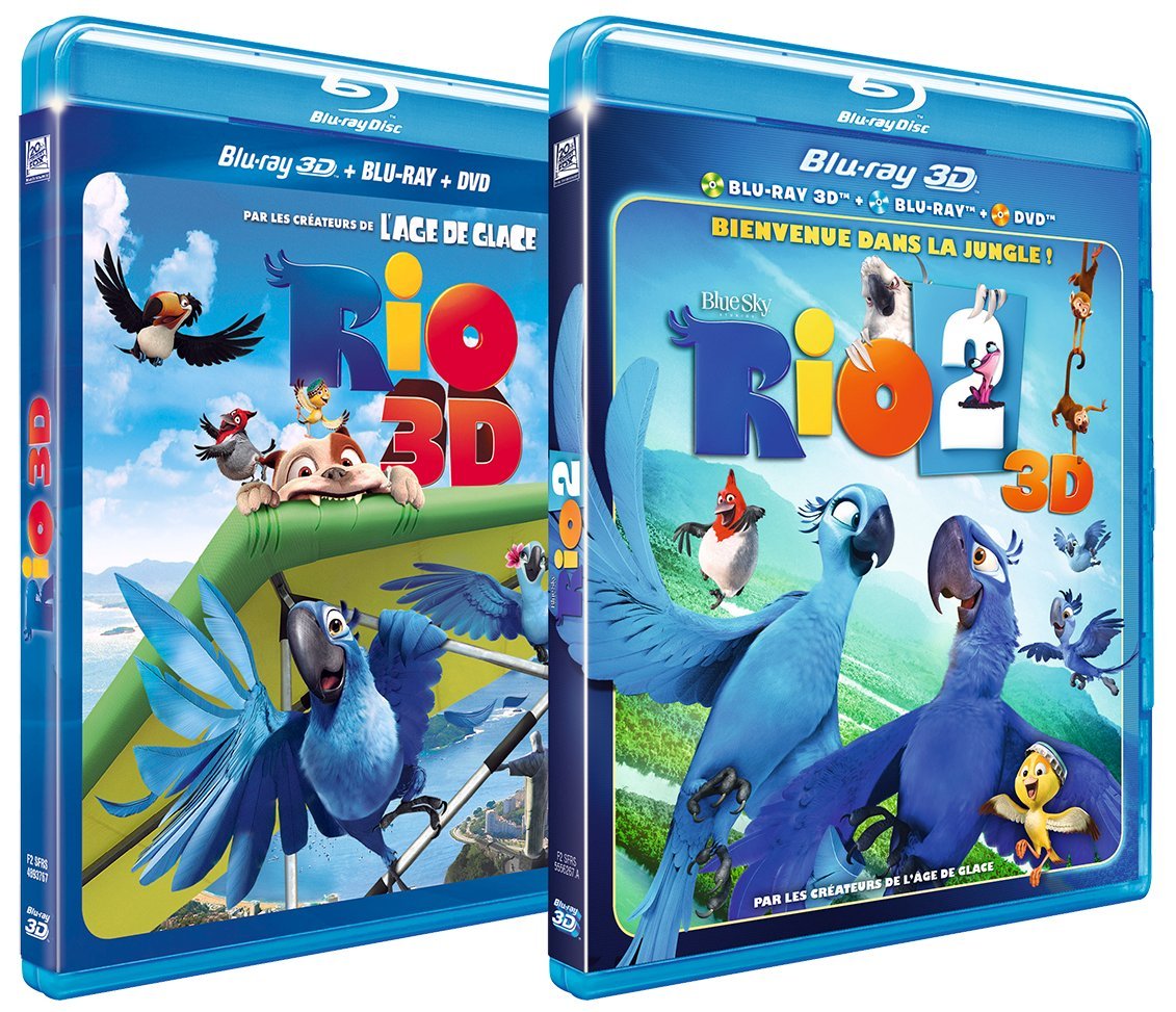 Amazon.com: Rio + Rio 2- Coffret 2 BluRay 3D Amazon [Blu-ray] : Movies & TV