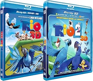 Rio + Rio 2- Coffret 2 BluRay 3D Amazon [Blu-ray] : Amazon.com.mx ...