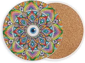 Fabulous Cam Altı Seramik Yuvarlaklar - Göz Mandala Asitler Hippi ...