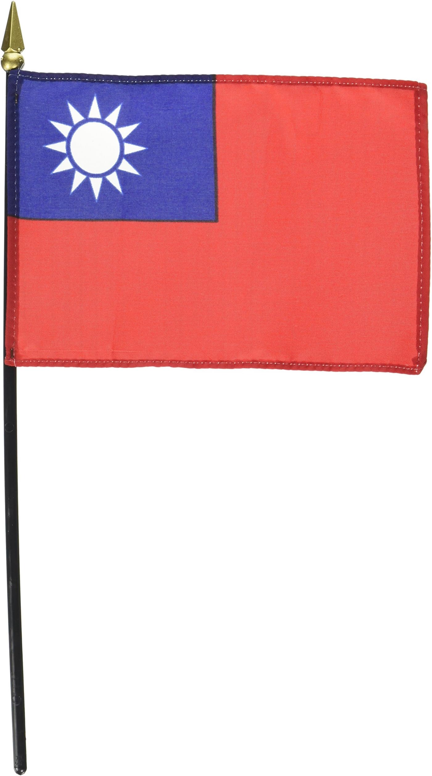 Amazon.com : Taiwan 4x6in Stick Flag - 1 dozen pack : Patio, Lawn & Garden