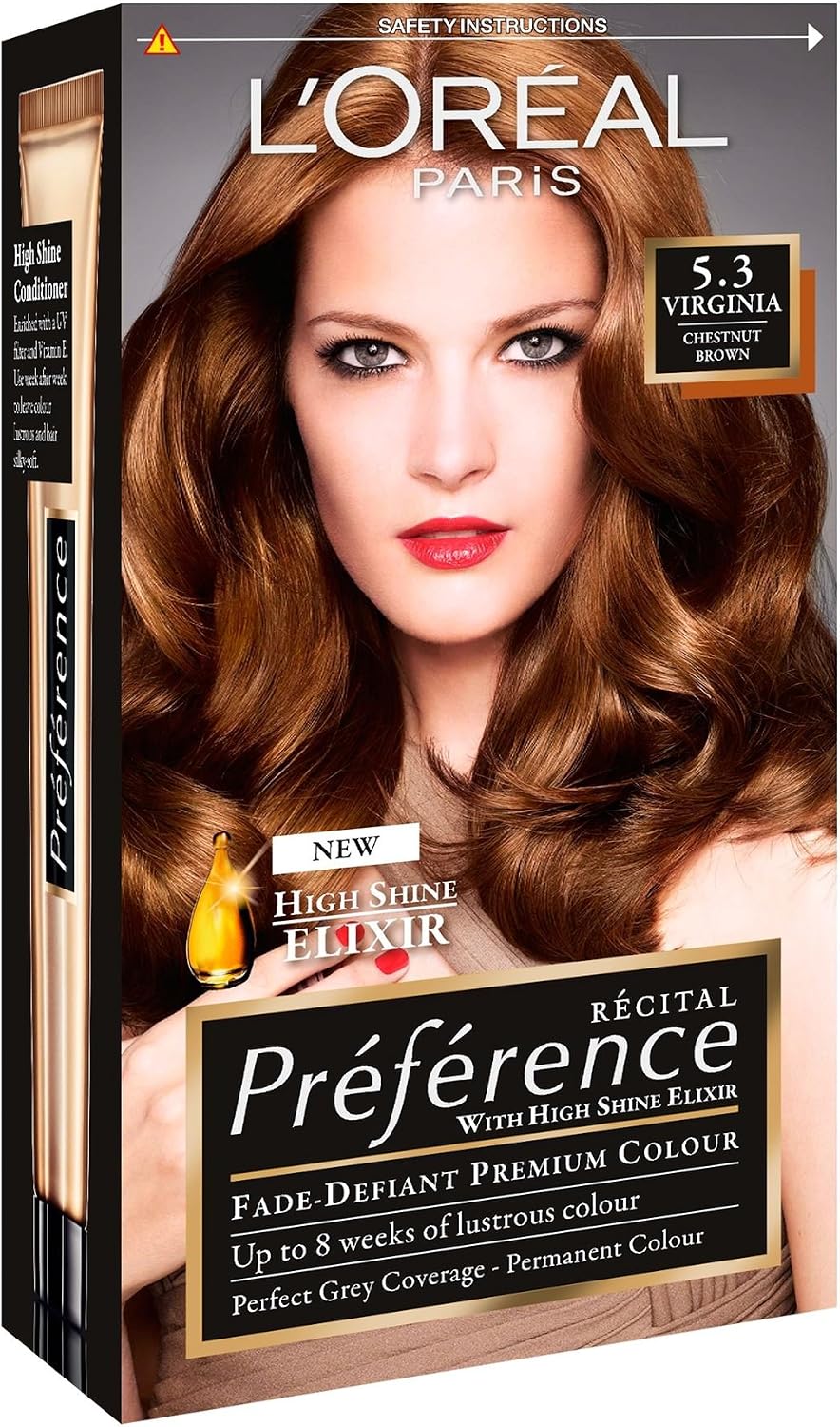 Préférence BR 1 Coloration pour cheveux couleur 5.3 châtain Virginie ...