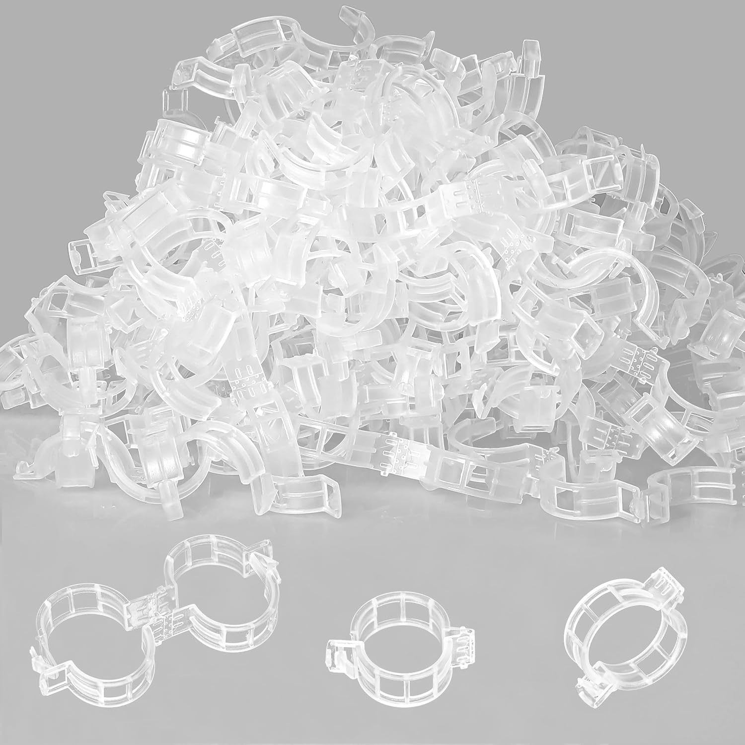 Amazon.com : 200 PCS Plant Support Clips, Tomato Clips, Plastic Trellis ...