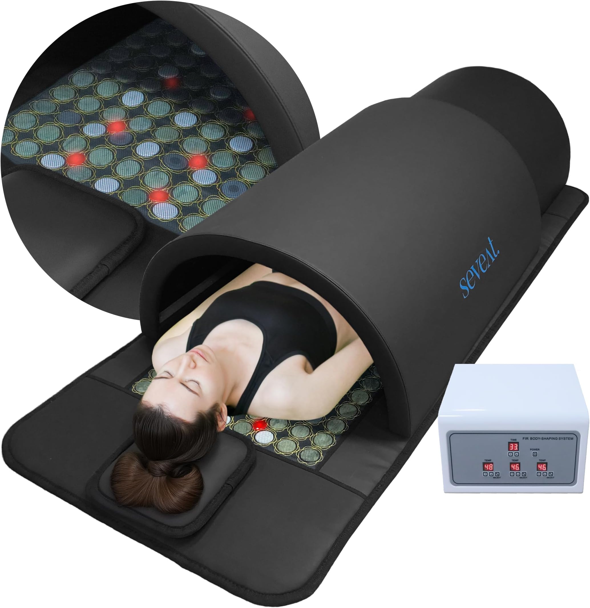 Amazon.com : ZONEMEL Personal Infrared Sauna Dome for Home Spa, Two ...