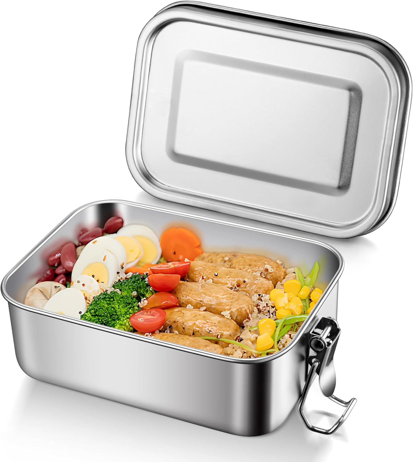 Amazon.com: HaWare Stainless Steel Bento Box, 19oz (550ML) Leak-Proof ...