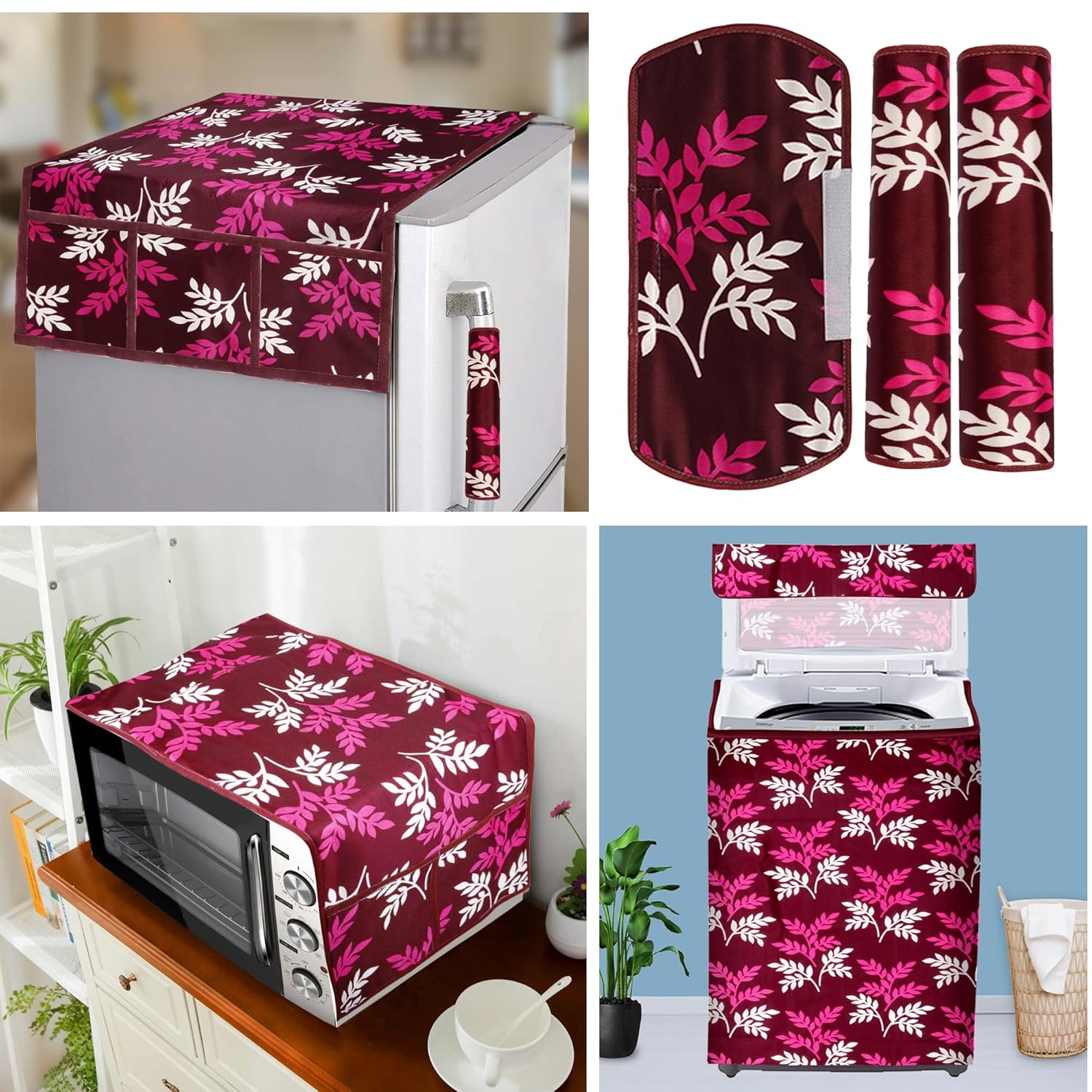 E-Retailer® Exclusive 3-Layered Polyester Combo Set of Appliances Cover ...