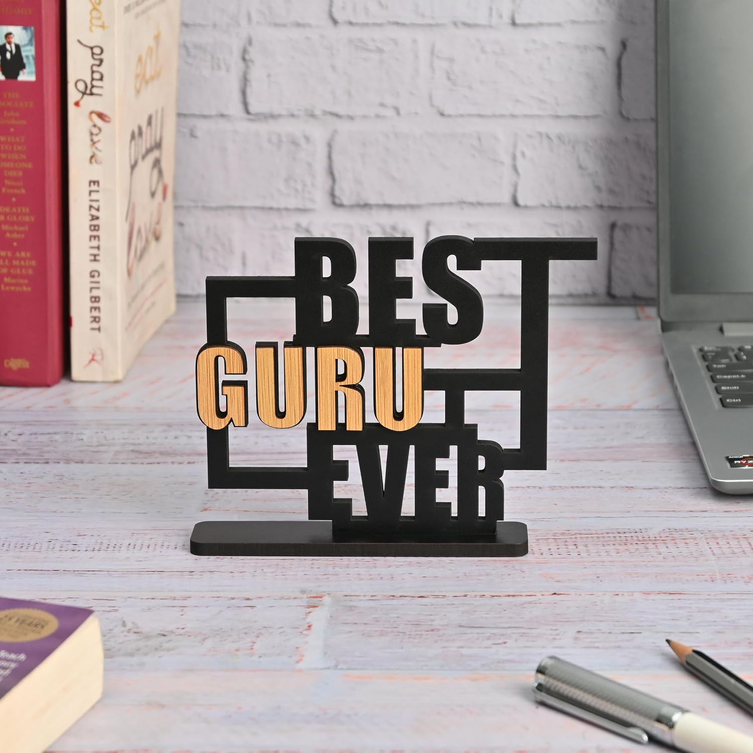 Buy GKD Teacher Day Gift Wooden Decorative Table Top to Say Thankyou ...