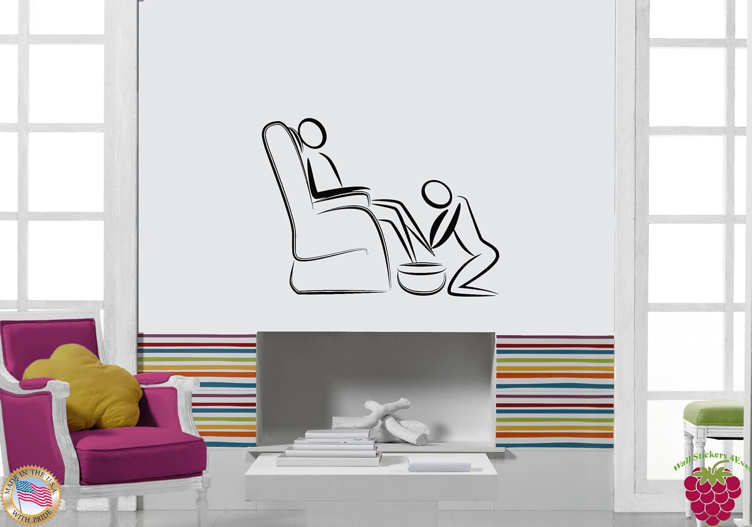 Amazon.com: Wall Stickers Vinyl Decal Massage Spa Salon Relaxing z1129 ...