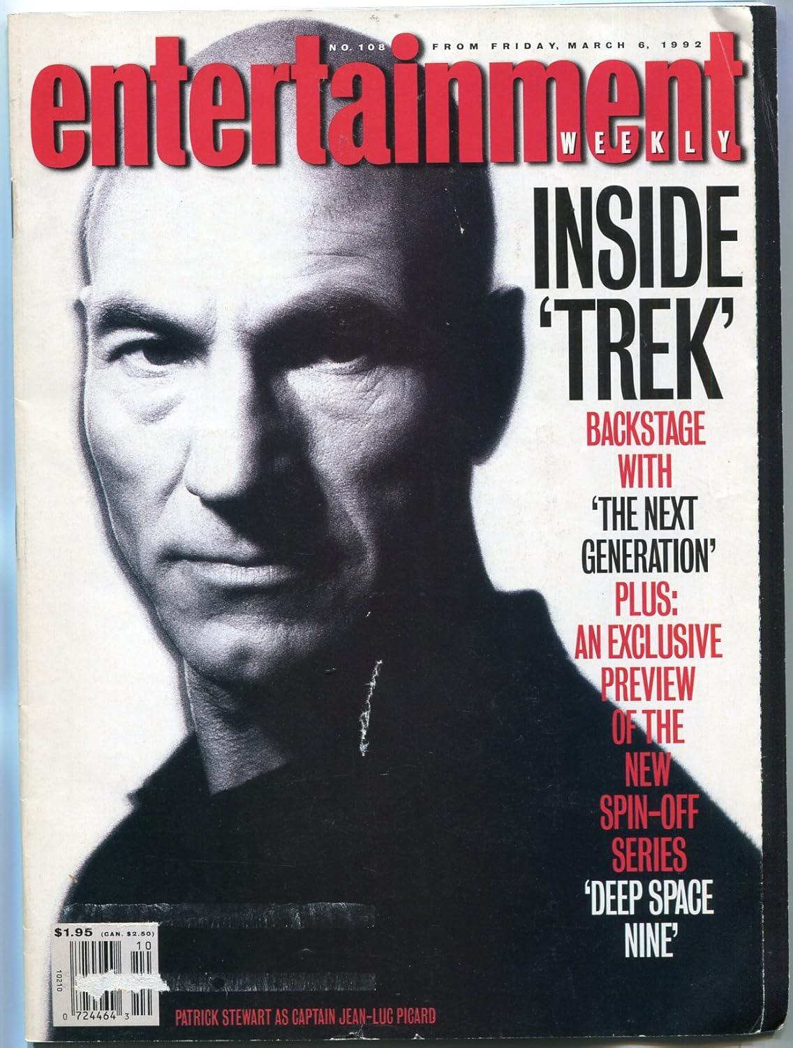 Entertainment Weekly Magazine March 1992- Patrick Stewart- Sylvester ...