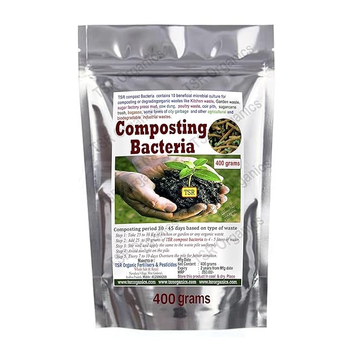 Buy TSR Garden Store Composting Bacteria 400 Grams Contains Both Fungi ...