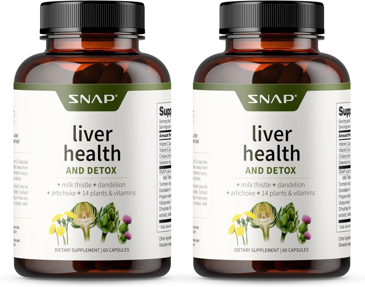 Amazon.com: Snap Supplements Liver Health Support Supplement, Natural ...