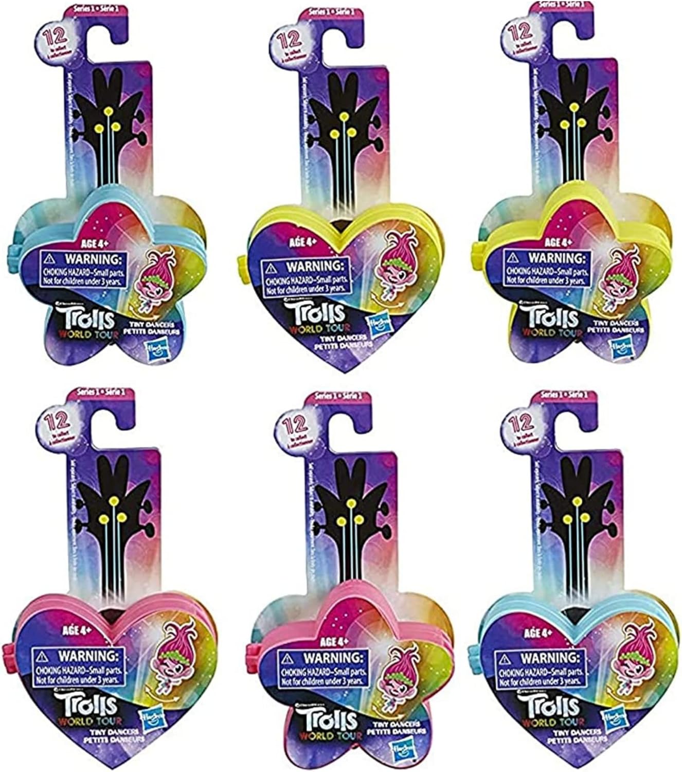 DreamWorks Trolls World Tour Tiny Dancers Series 1 Blind Box Twin Pack ...