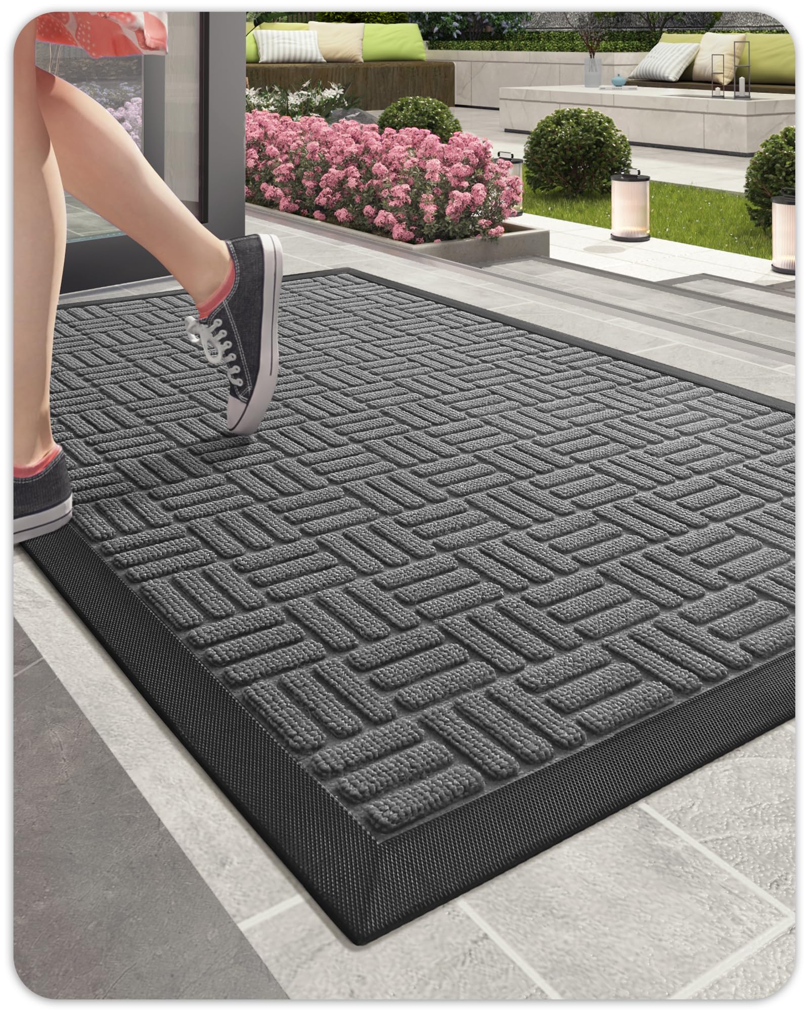 Color&Geometry Front Door Mat Outdoor Doormat for Home Entrance Outside ...