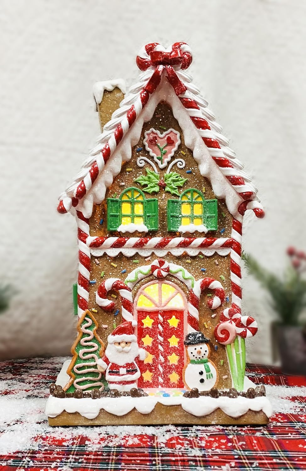 Amazon.com: MOMENTS IN TIME 16.6" H Polyresin LED & Musical Gingerbread ...