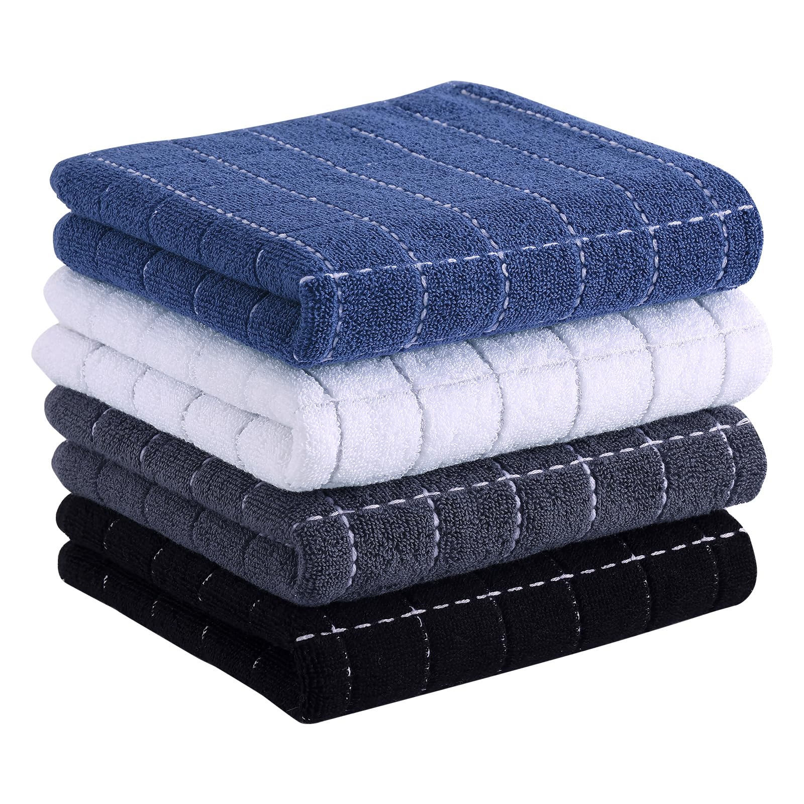 Snapklik.com : Homaxy 100% Cotton Terry Kitchen Towels