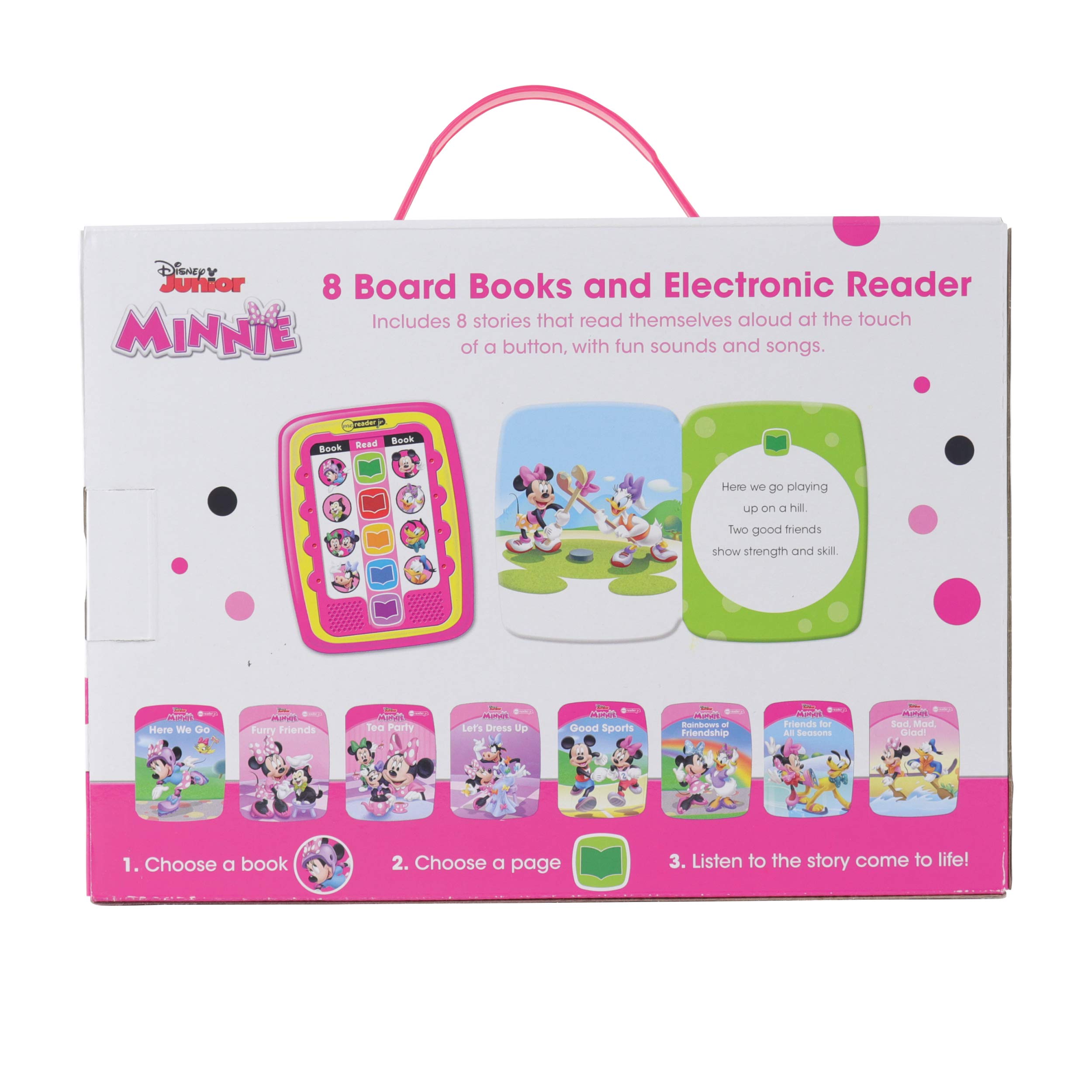 Disney Minnie Mouse Electronic Me Reader Jr. 8 Sound Book Library - PI Kids