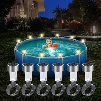 Amazon.com : SALMOPH Pool Lights for Above Ground Pools, Waterproof ...