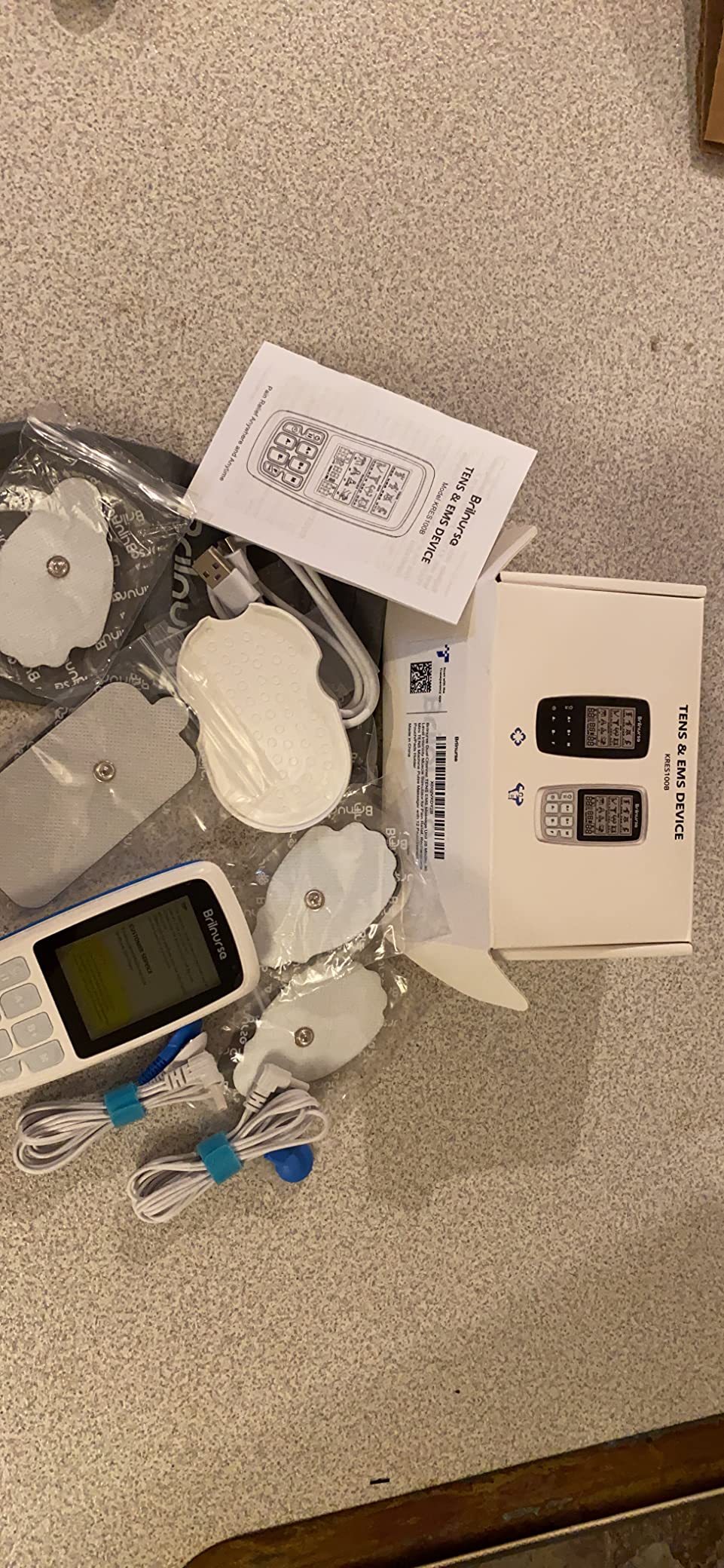 $8/mo - Finance Brilnurse Dual Channel TENS EMS Unit 24 Modes 30 Level ...
