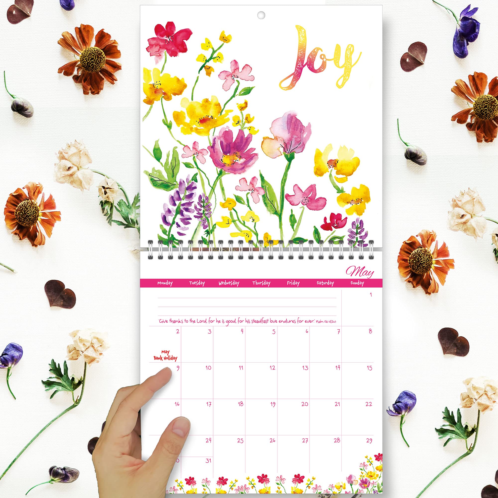 Buy Christian Wall Calendar 2022, Bless you, one month per page, medium ...