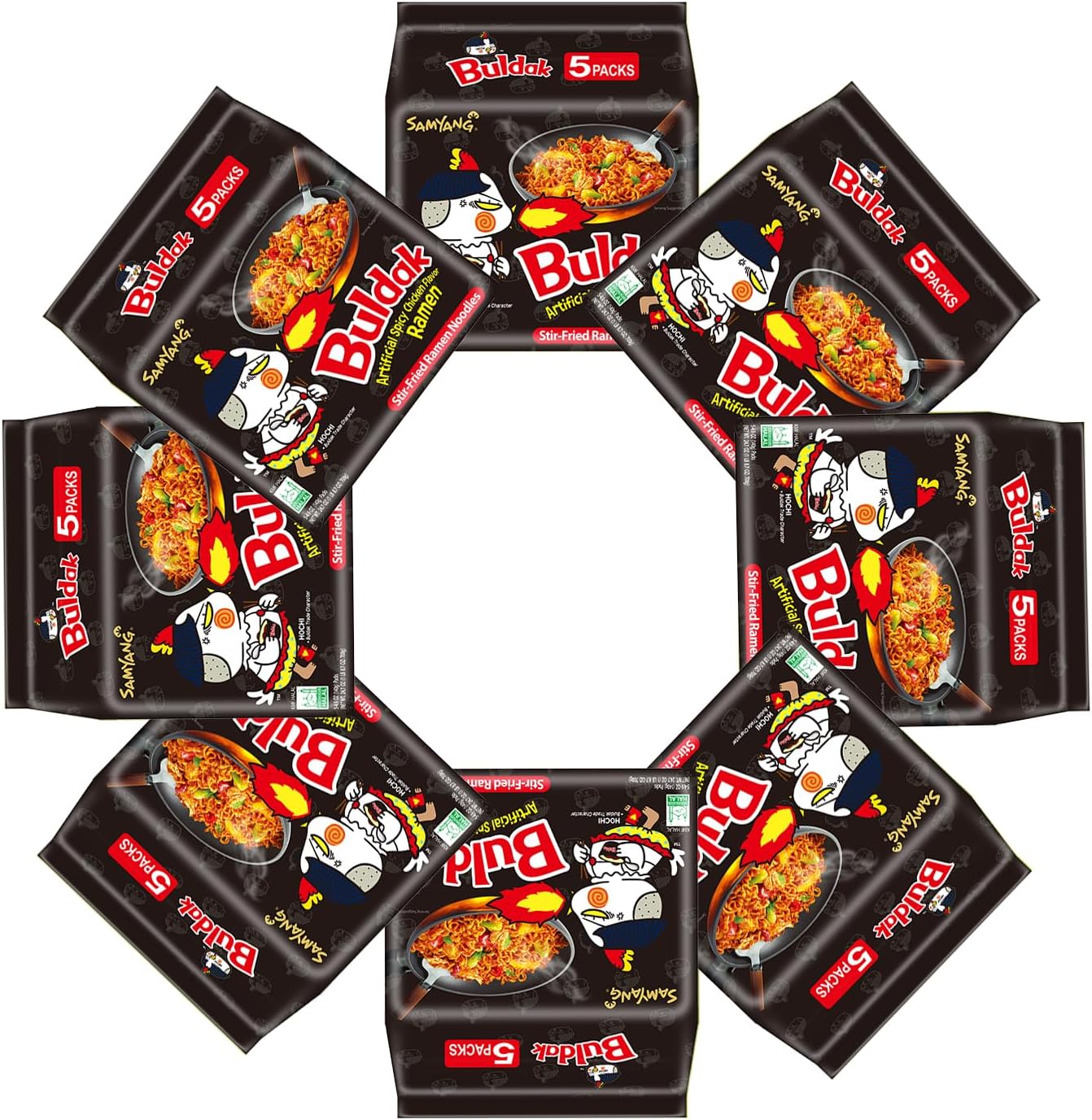 Amazon.com : Samyang Buldak Hot Spicy Chicken Flavor Ramen,Korean Stir ...