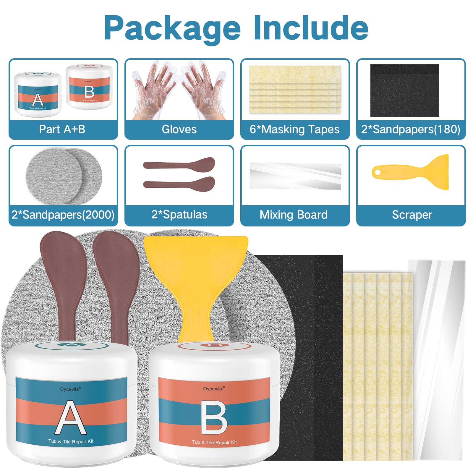 Snapklik.com : Tub Repair Kit White 3.7 OZ, Porcelain Repair Kit ...