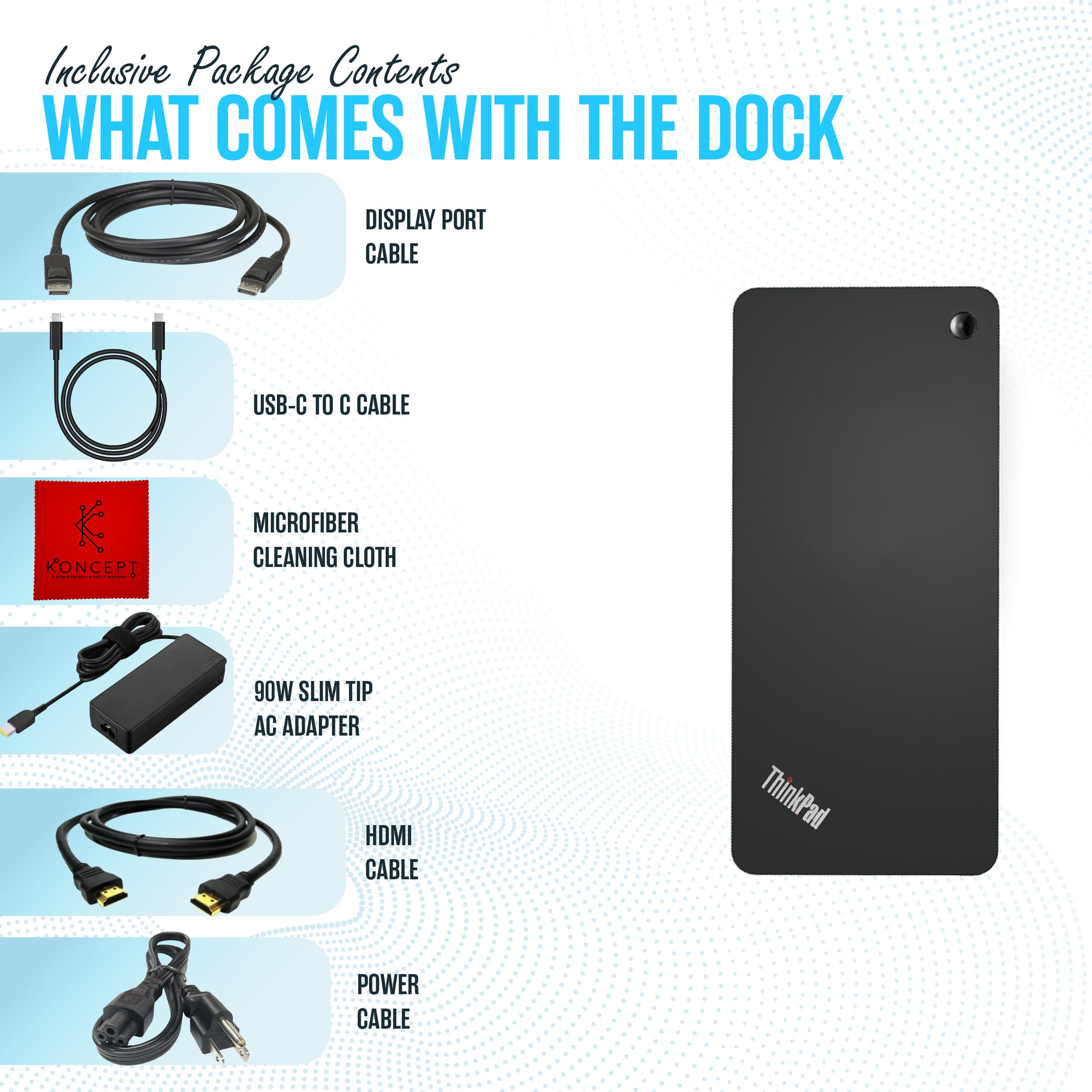 Snapklik.com : 40AS0090US Lenovo Thinkpad Docking Station USB-C Gen 2 ...