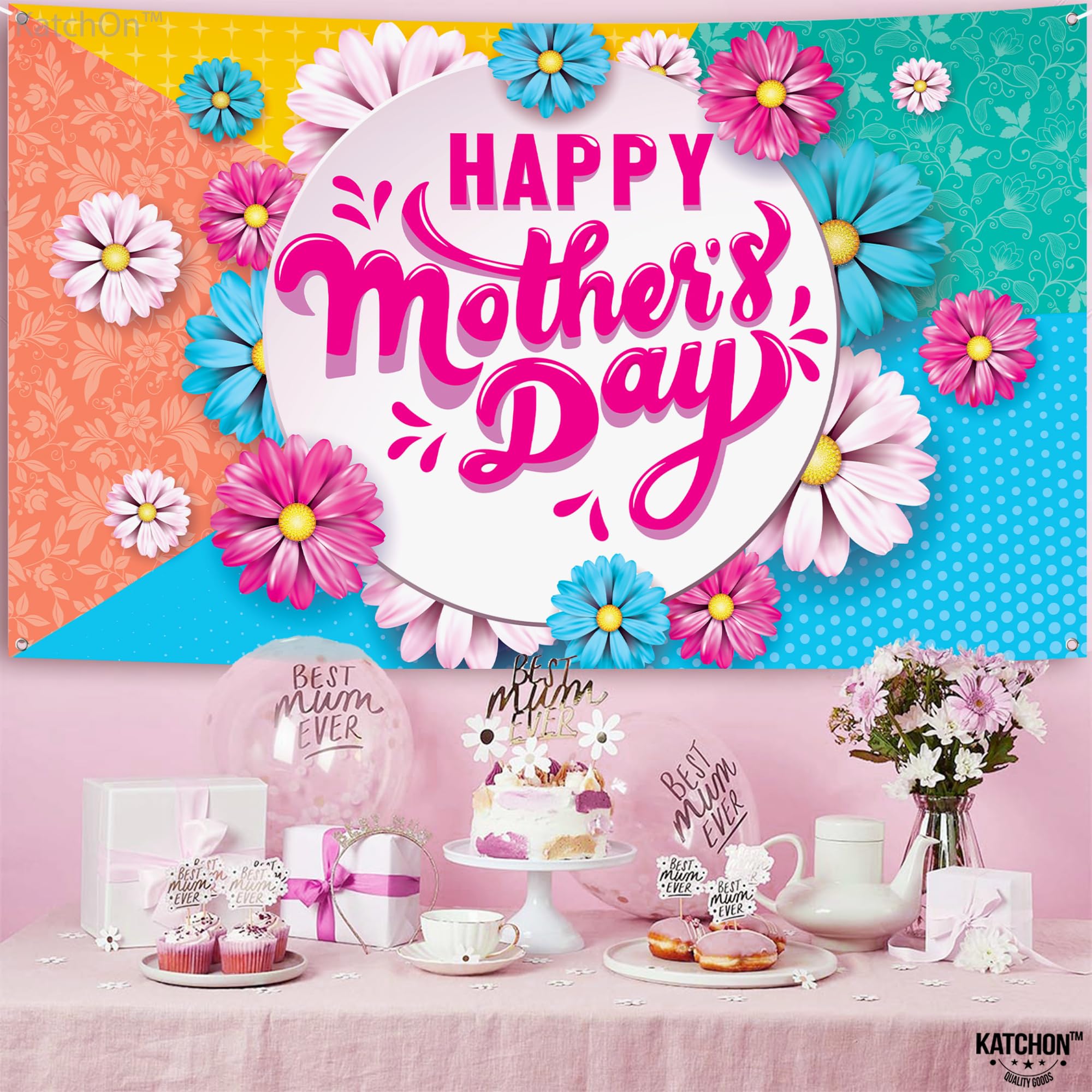 Mothers Day Centerpieces Big Dot Of Happiness Colorful Floral Happy