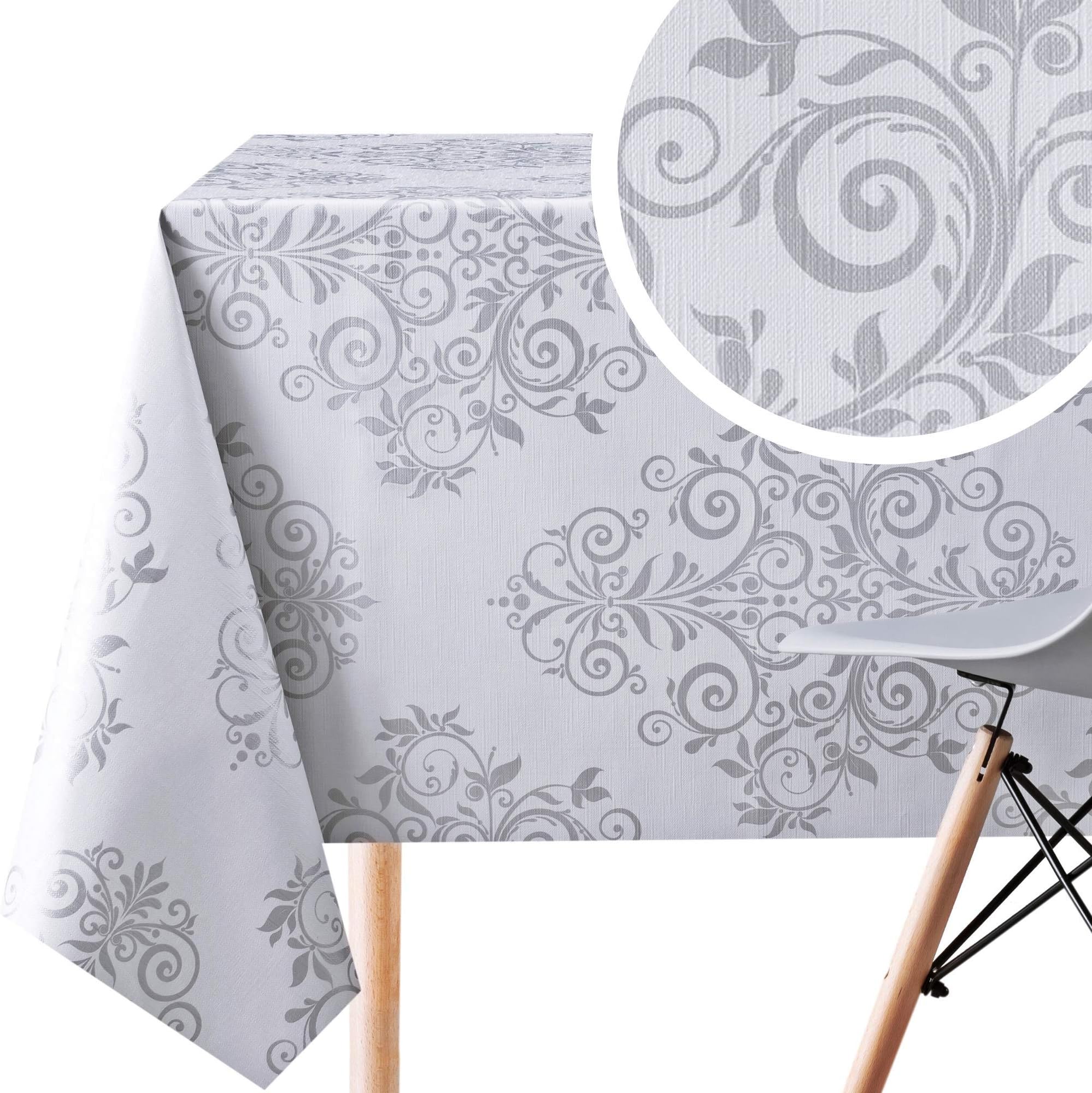Home Direct Rectangular Oilcloth PVC Wipe Clean Wipeable Tablecloth ...