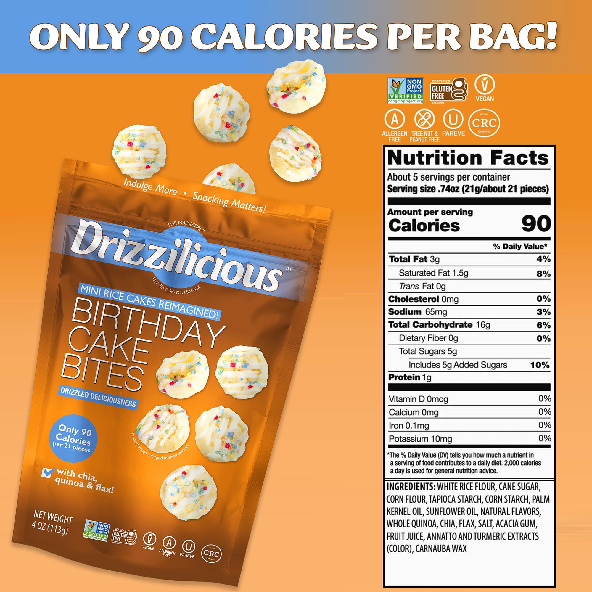 Snapklik.com : Drizzilicious Mini Rice Cakes Variety Pack - Rice Crisps ...