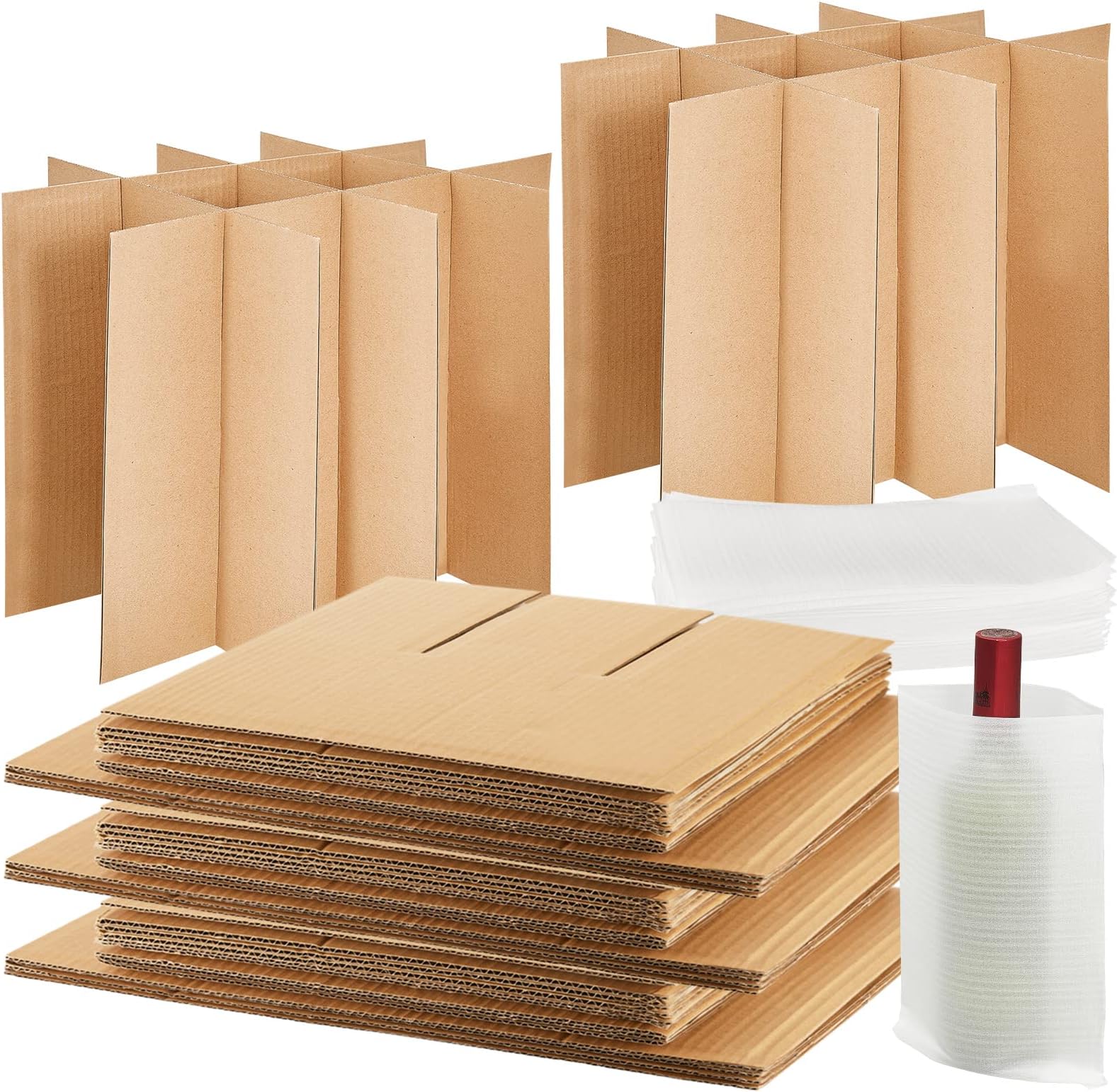 Amazon.com: Duck Brand Dish Moving Kit, 4 Corrugate Dividers and 18 ...