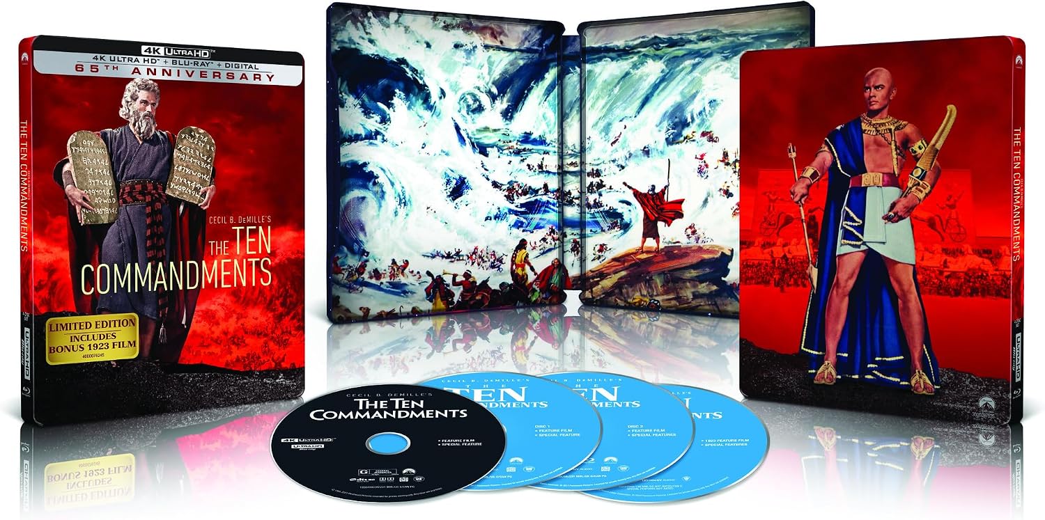 Ten Commandments 65th Anniversary - Limited Edition Steelbook [4K UHD ...