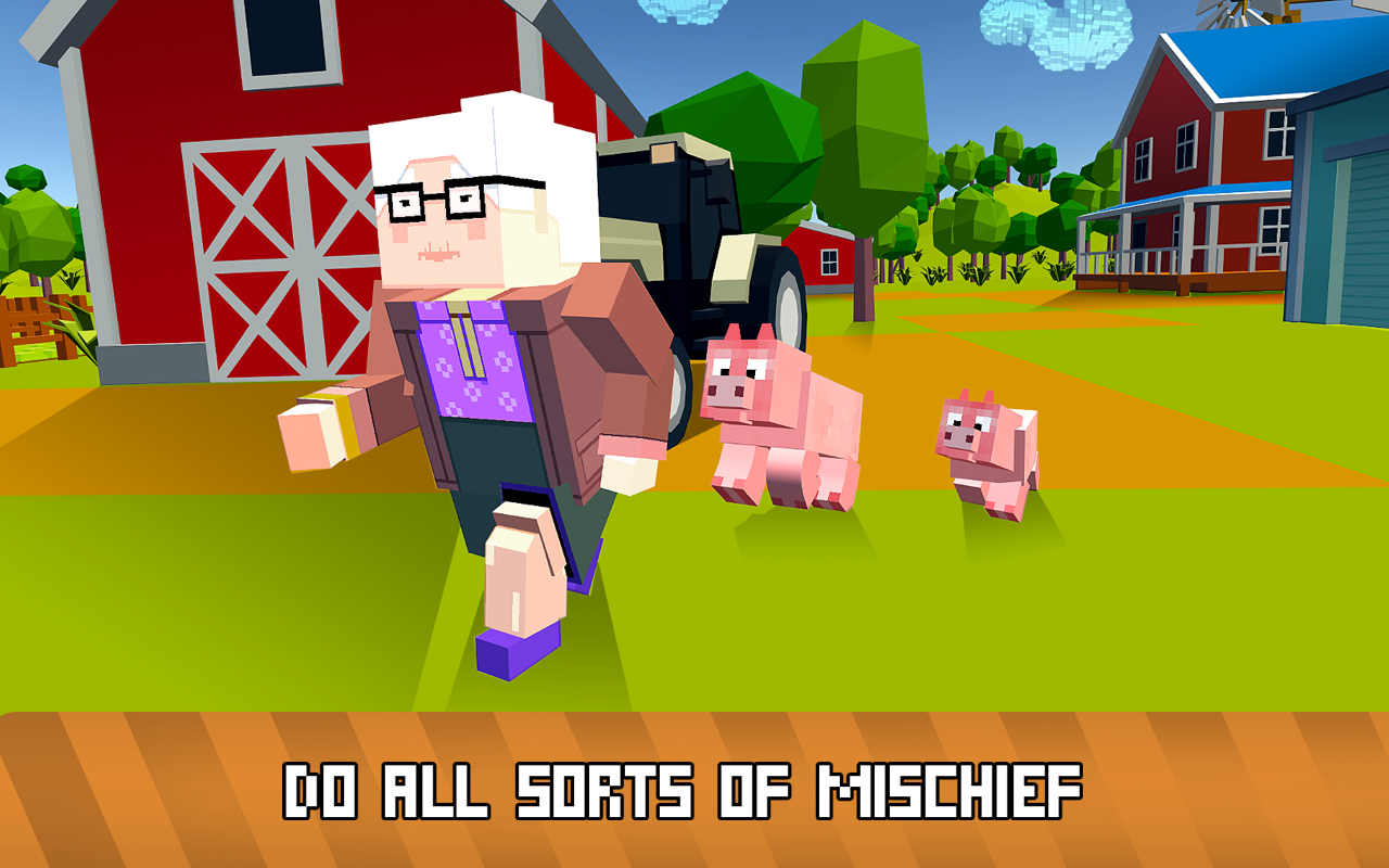 World of Blocky Animals - try simulator of, pig, horse and others ...