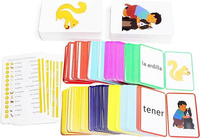 Amazon.com: 576 Spanish Concentration Picture Card Bundle Pack: 384 ...