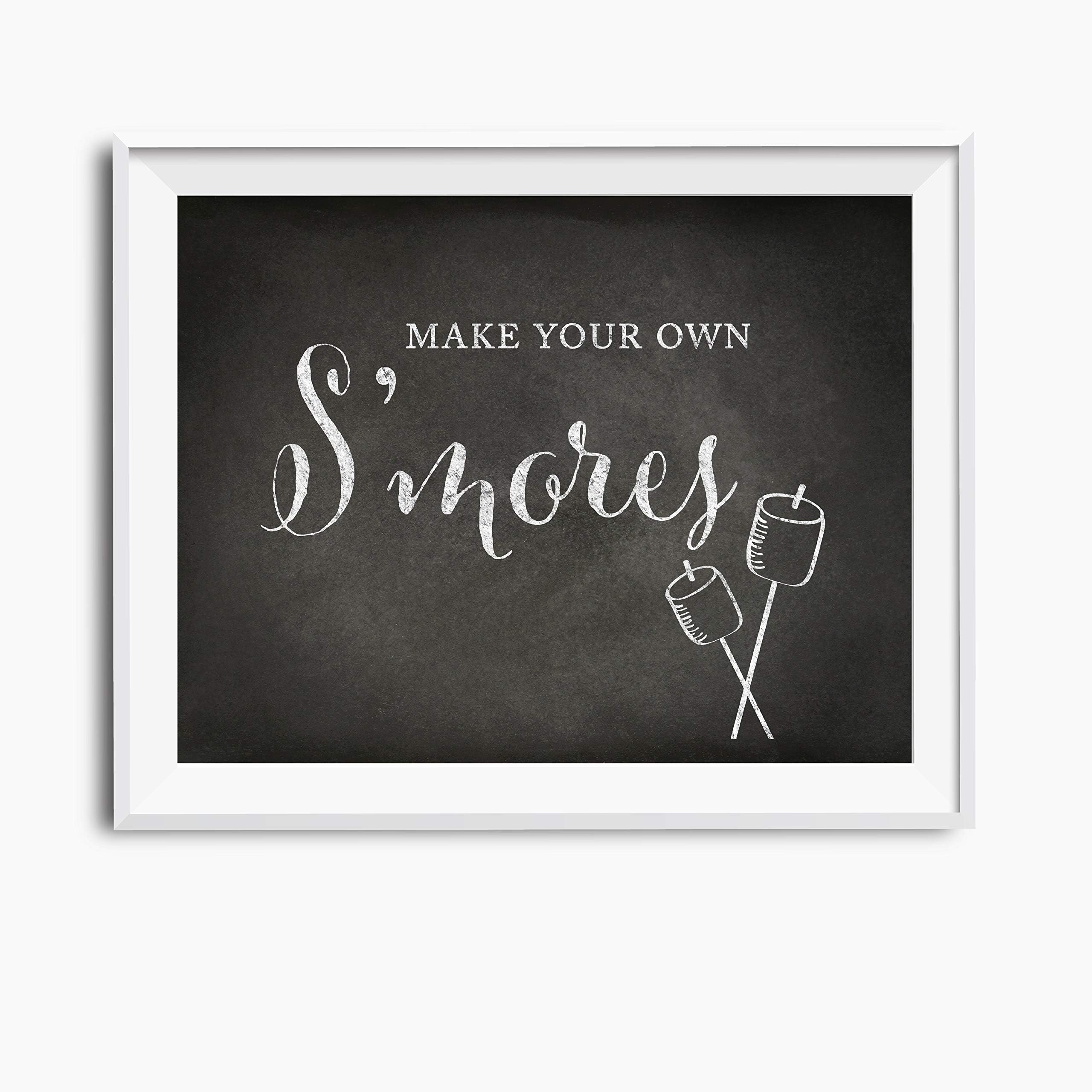 Amazon.com: Wedding Party Signs For Desk Decor, Make Your Own S'mores ...