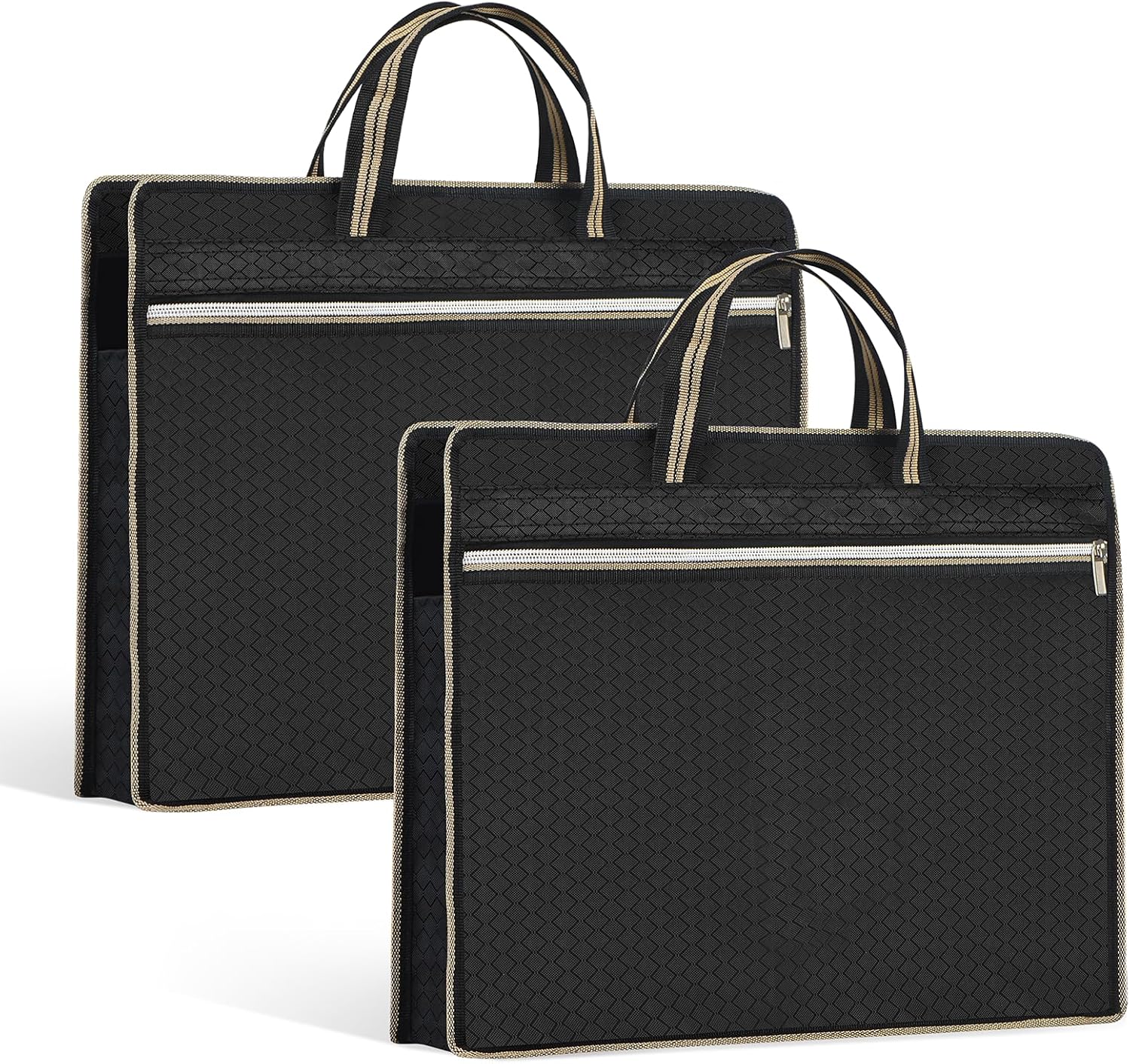 Amazon.com: Generic Document Bag Briefcase, 2Pcs Portable Carry File ...