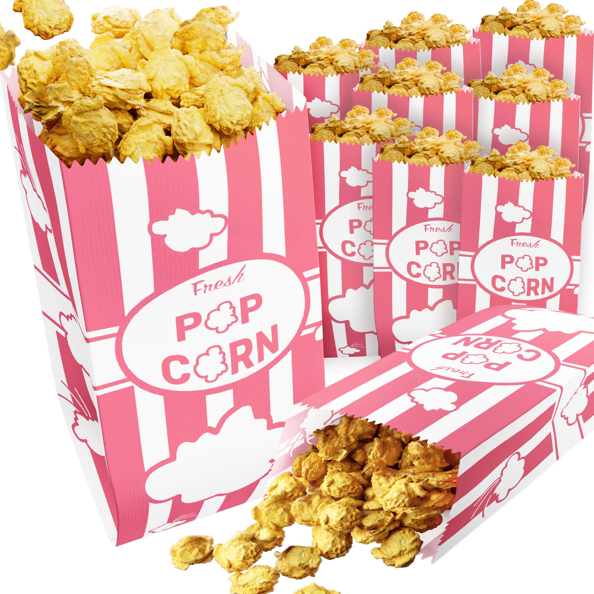 Snapklik.com : CUSINIUM 1oz Pink Paper Popcorn Bags