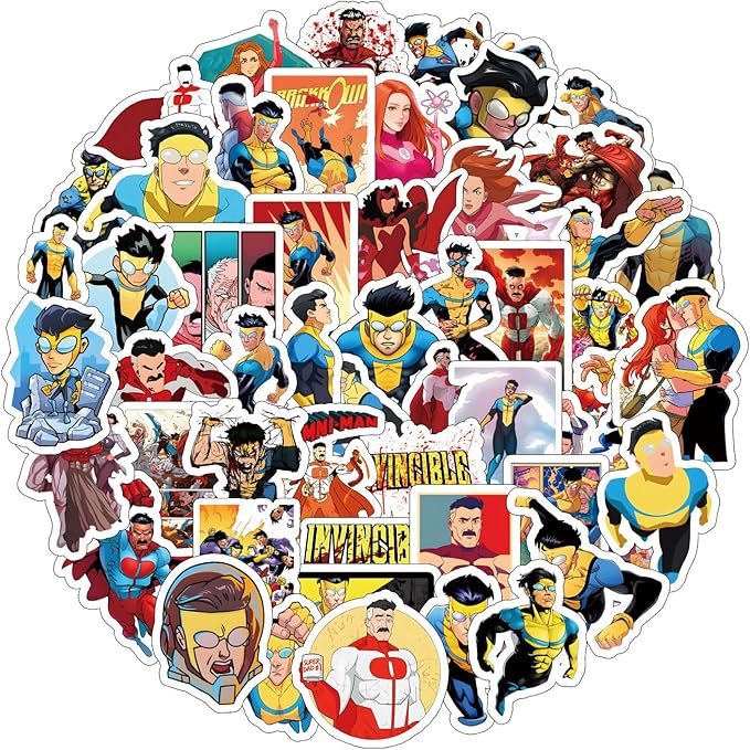 Amazon.com: 70 Pcs Invincible Stickers Graffiti Waterproof Vinyl for ...